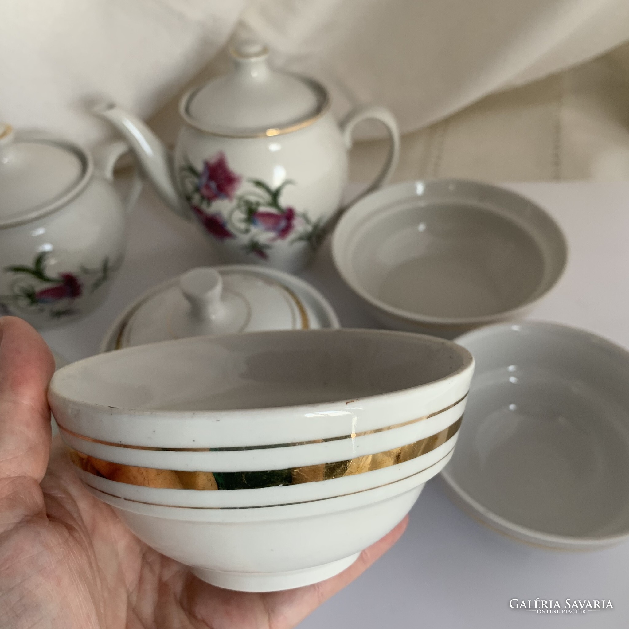 Genuine retro vintage russian porcelain tea set from the 60s 70s 9 ...