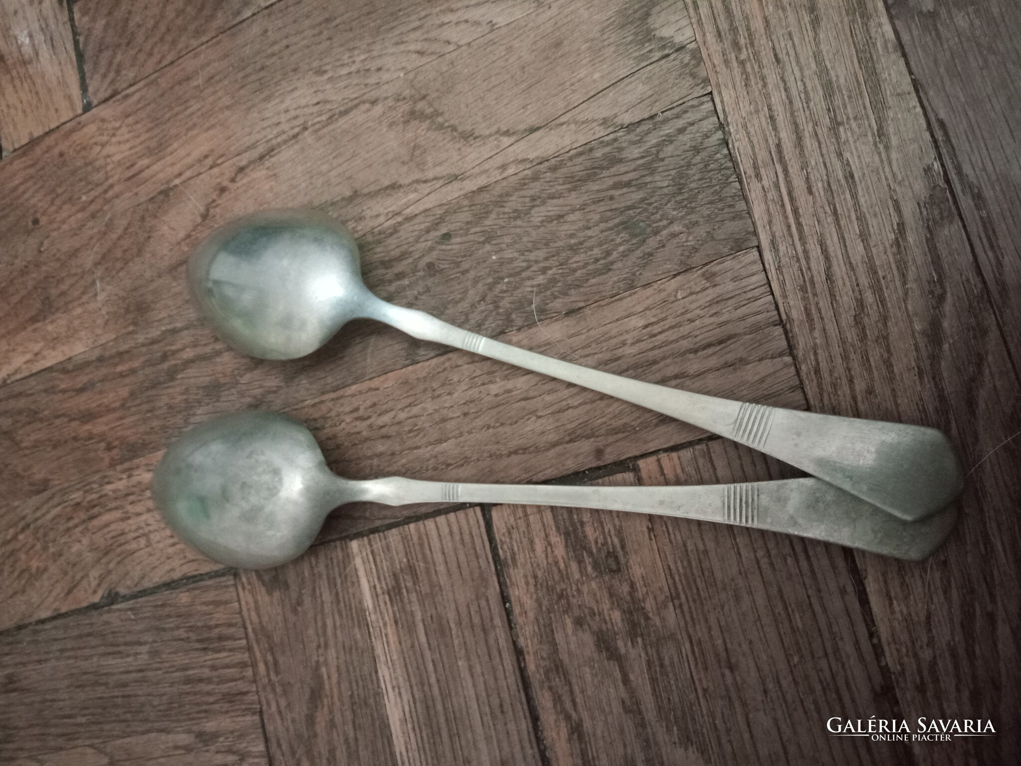 Two pieces marked with antique alpaca spoons - Home, household ...