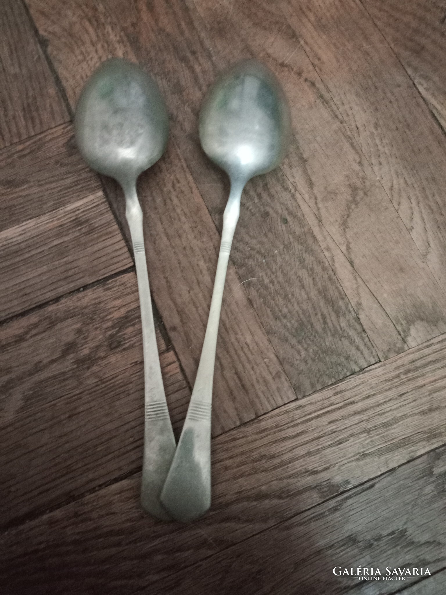 Two pieces marked with antique alpaca spoons - Home, household ...