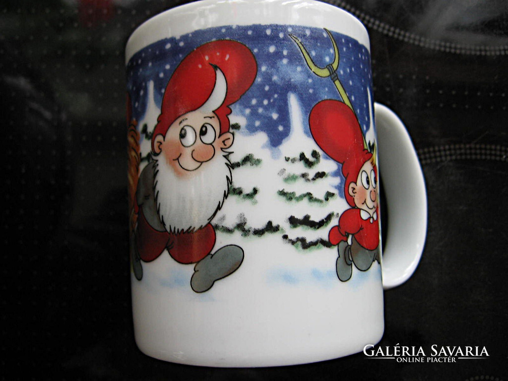 Nagyon ritka gyerek készlet, Mikulás és Julius kis manó trió , karácsonyra is - Egyéb régiség ...