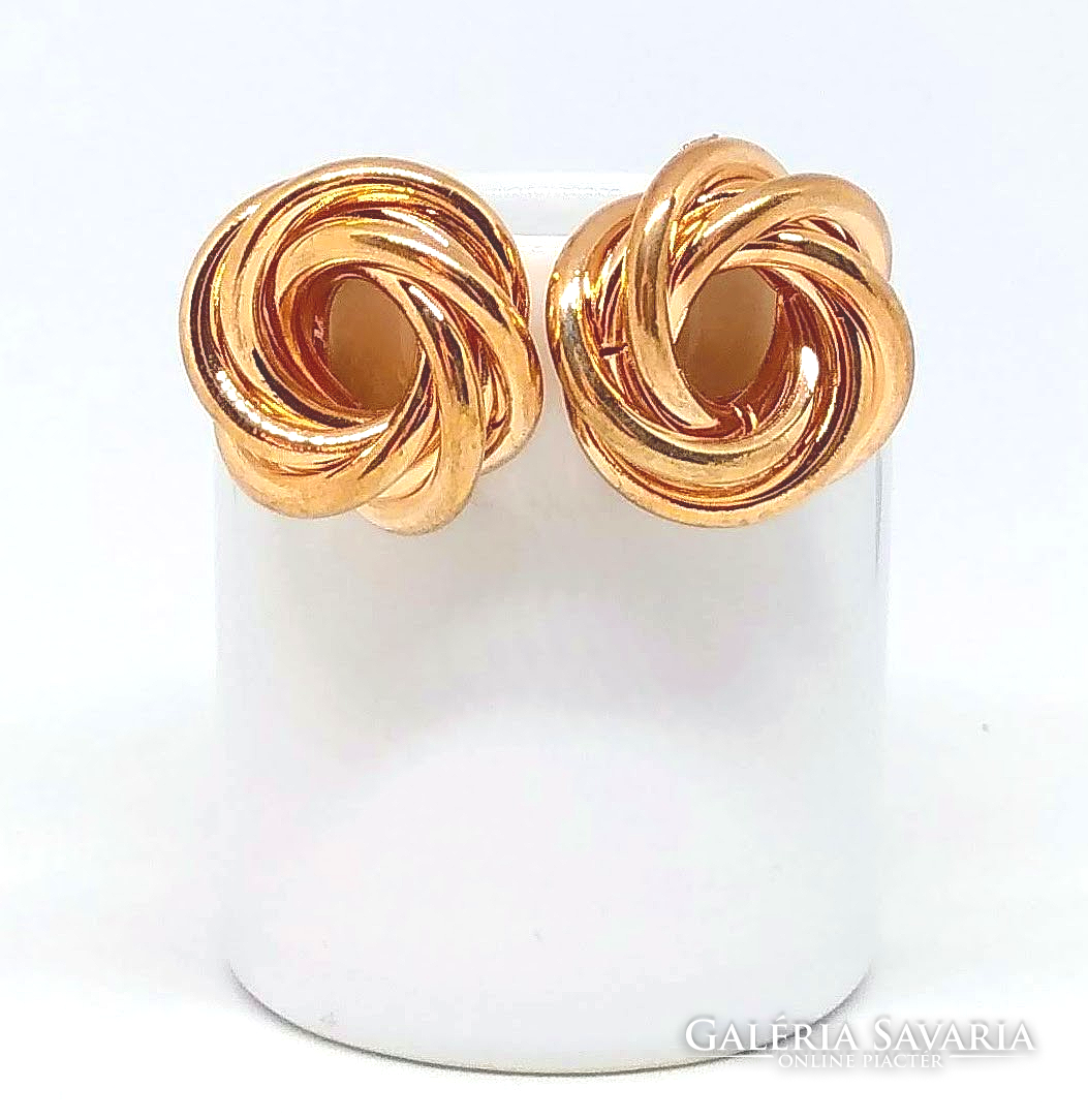 Rózsaarany színű, koszorú fazonú stud fülbevaló 383 - Ékszer | Galéria ...