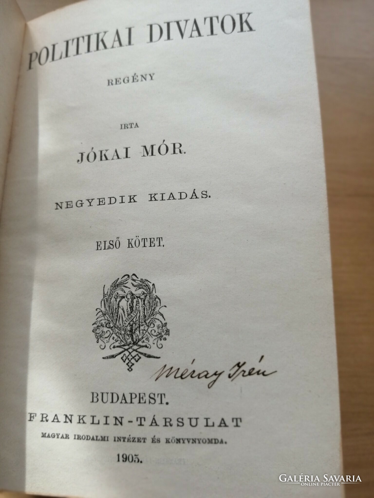 Jókai Mór Franklin Társulat - Könyv | Galéria Savaria online piactér ...