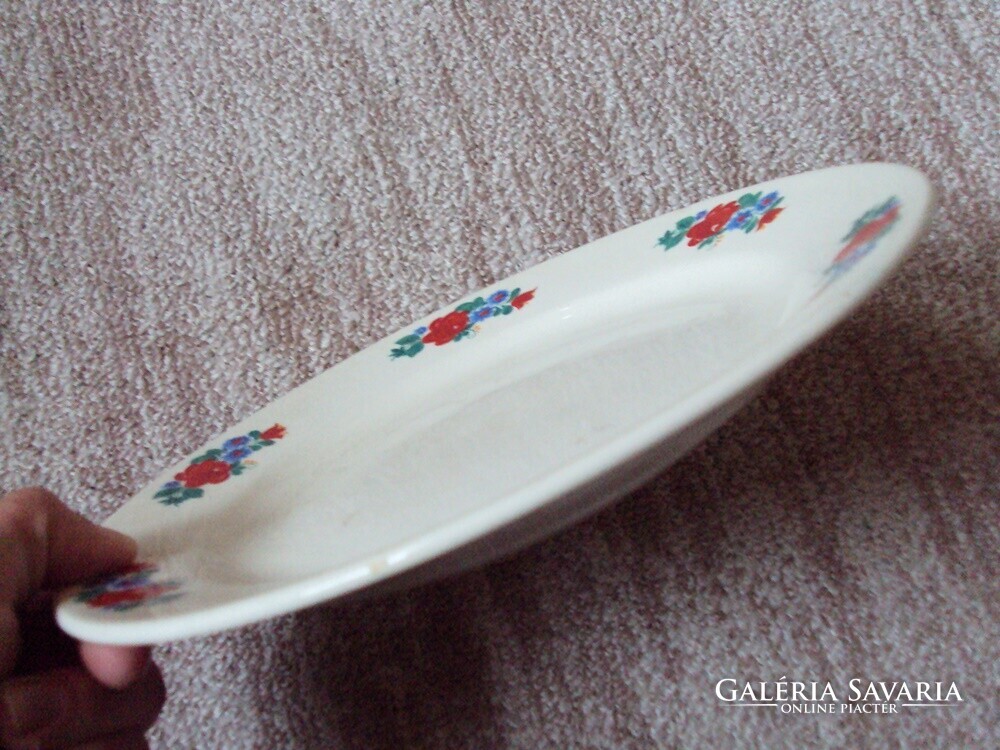 Retro régi kerámia tányér virág mintás GDR jelzés Kelet-német - Kerámia ...