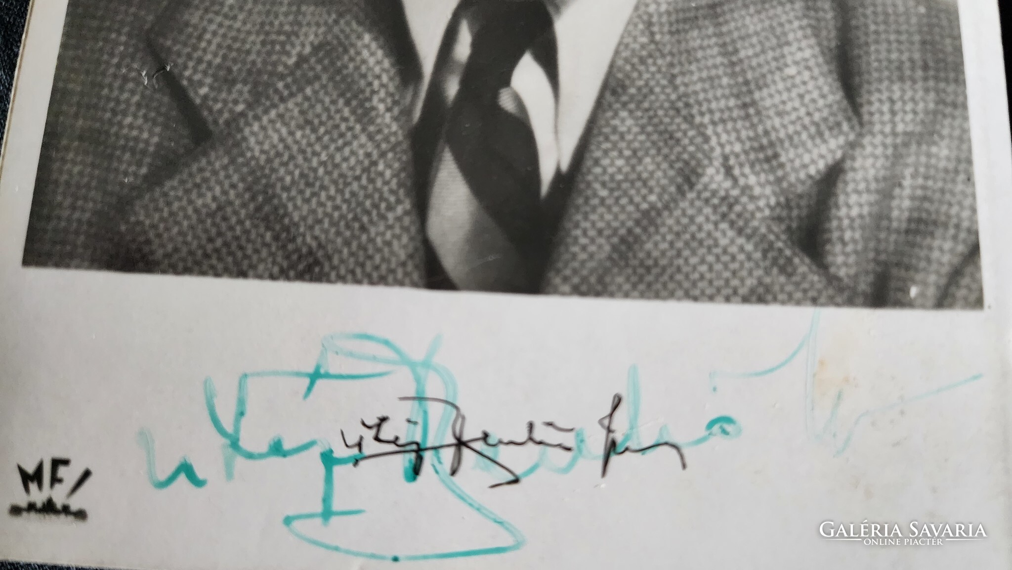 Circa 1942 unforgettable Gyula Benkő movie star actor actor signed ...