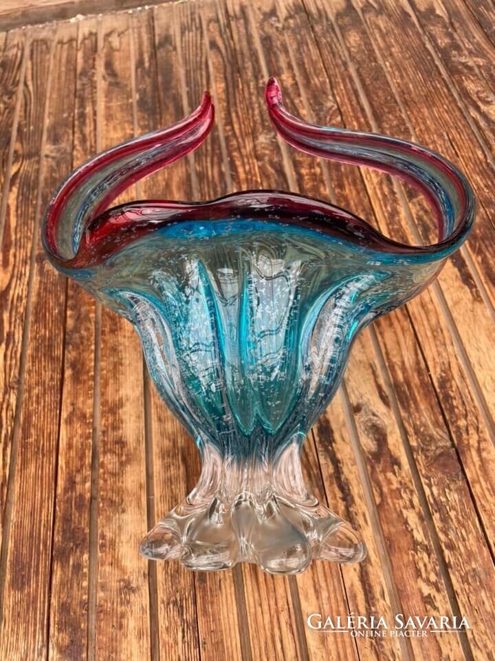 Murano glass basket - Glass | Galeria Savaria online marketplace - Buy or sell on a reliable ...
