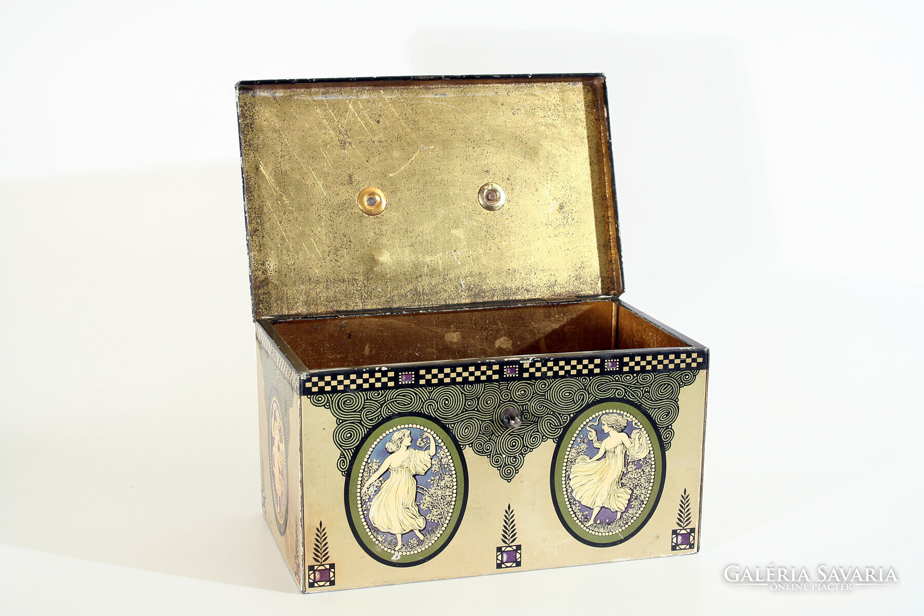Wiener Werkstätte Emanuel Josef Margold Szecessziós Kekszes Doboz | WW ...