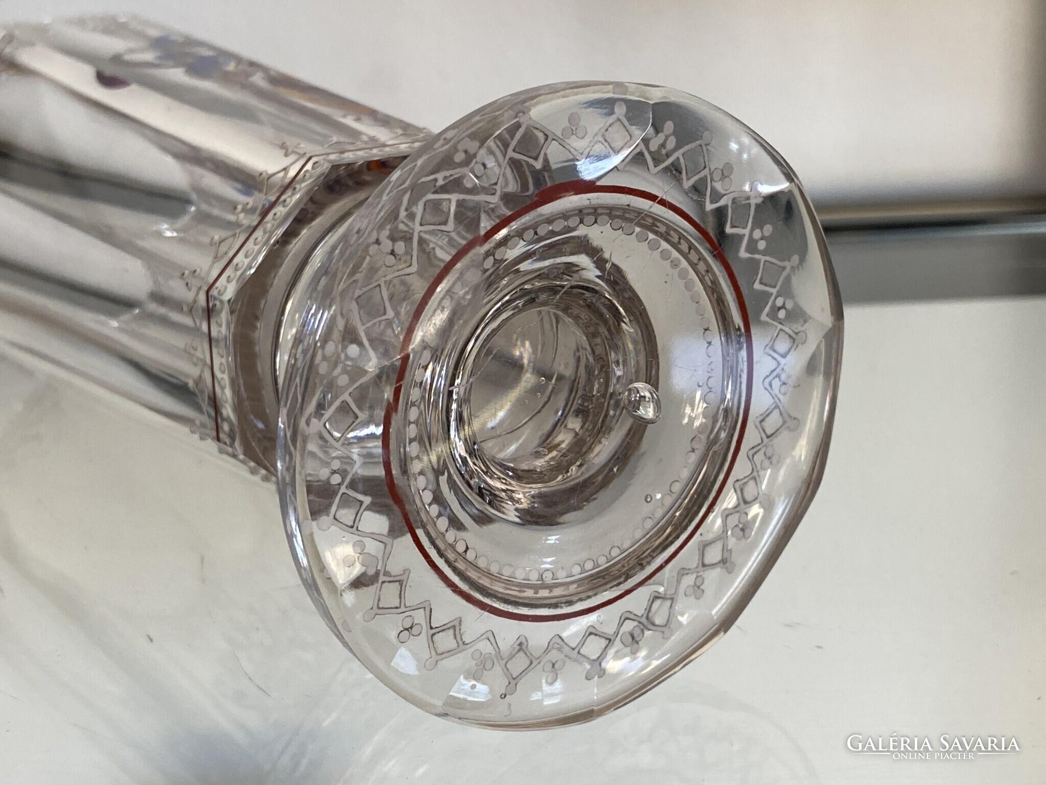 19th century shelled glass with coat of arms - Glass | Galeria Savaria ...