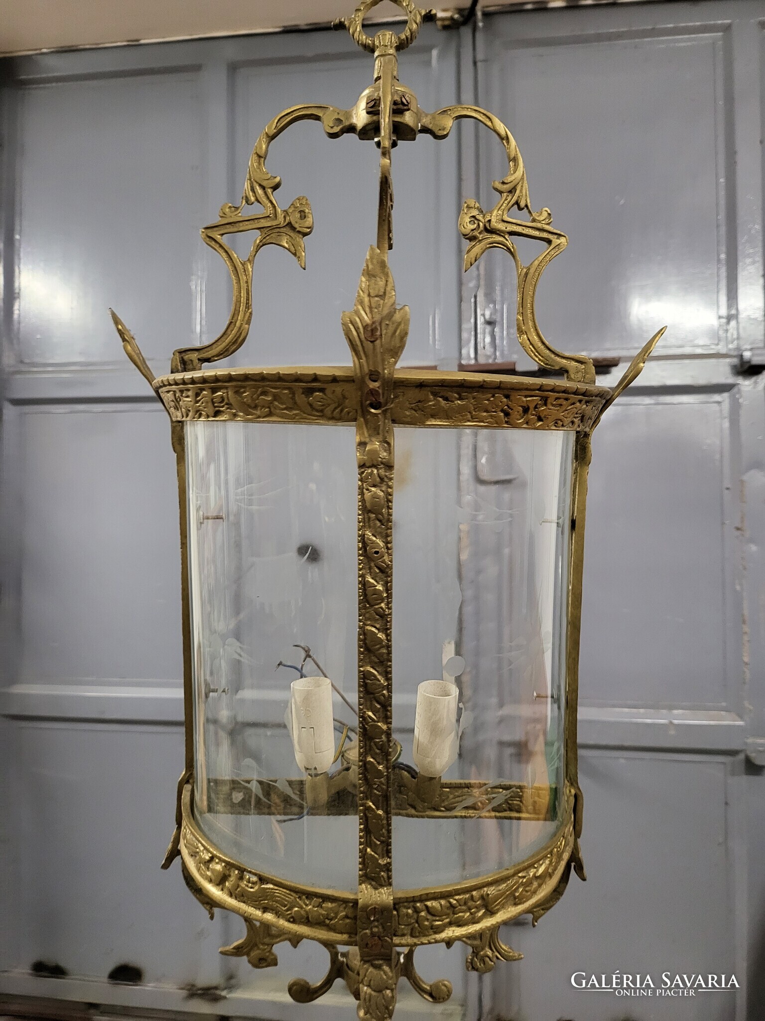 Francia üvegbetétes falilámpa, falikar - Lámpa, csillár | Galéria ...