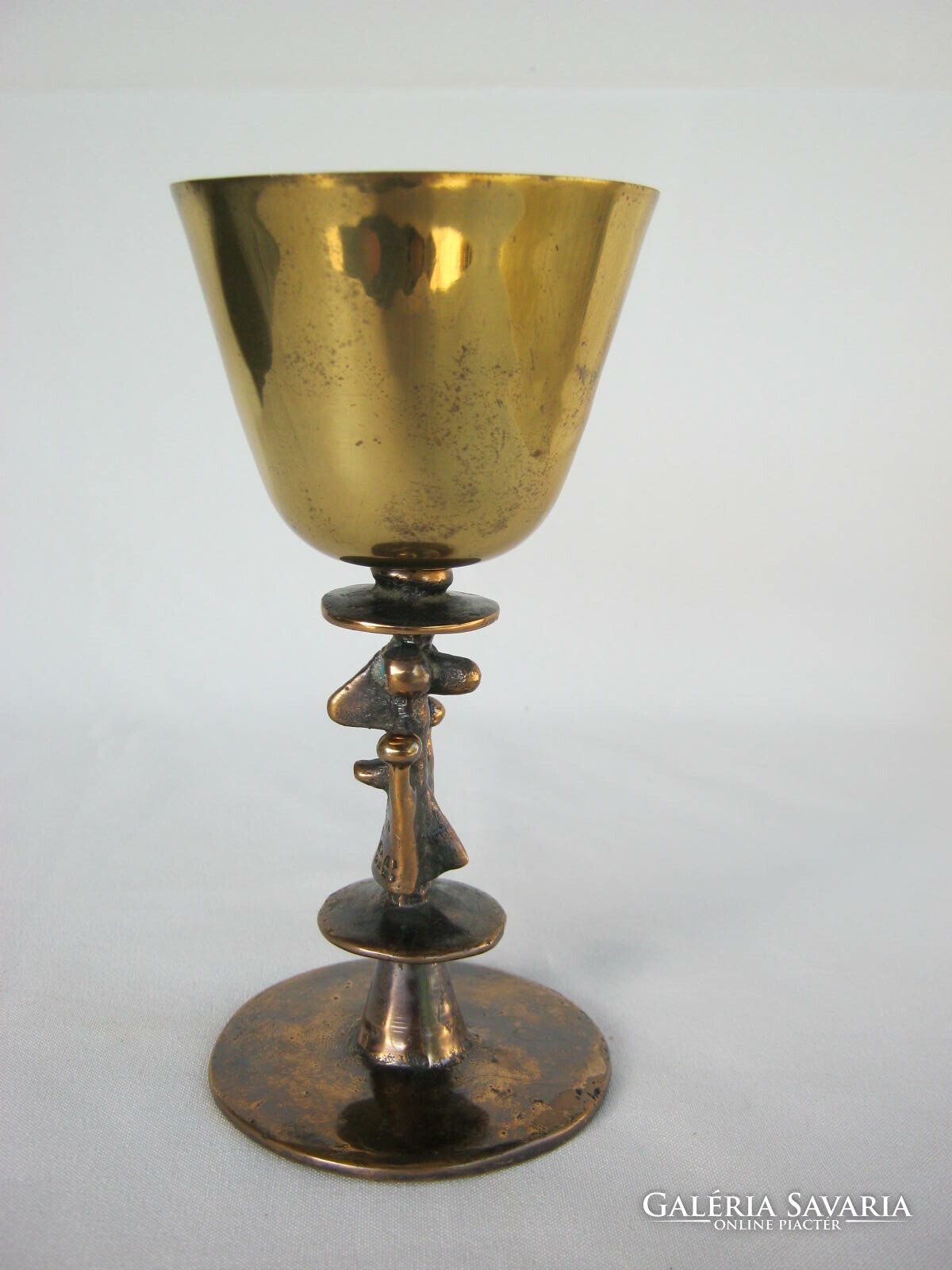 Muharos iparművészeti réz talpas pohár kehely - Fémmunka | Galéria ...