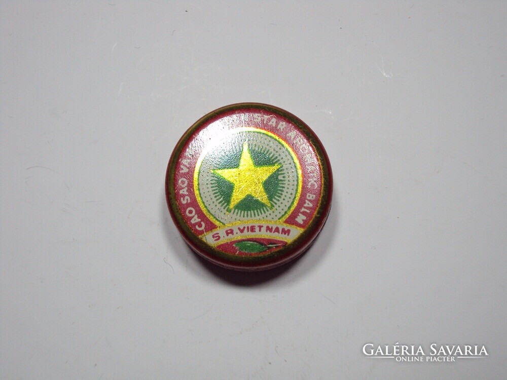 Retro Vietnamese balm box jar - cao sao vang golden star aromatic balm ...