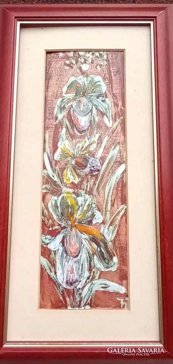 SZABÓNÉ TÓTH HILDA - tűzzománc kép - Virágok - Képcsarnokos ...