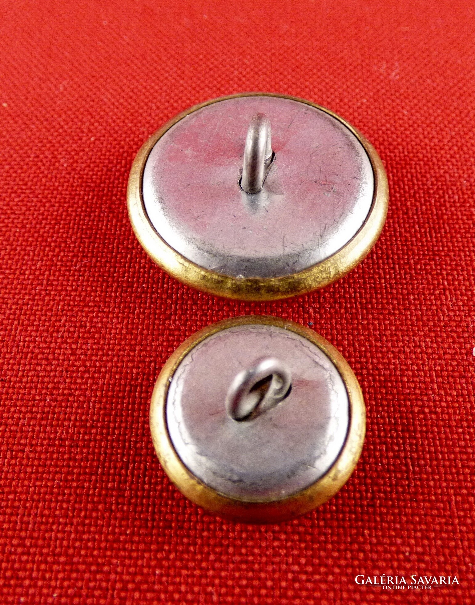 Kádár kori Magyar katonai, rendőr egyenruha gombok. 2x15 db. Arany ...