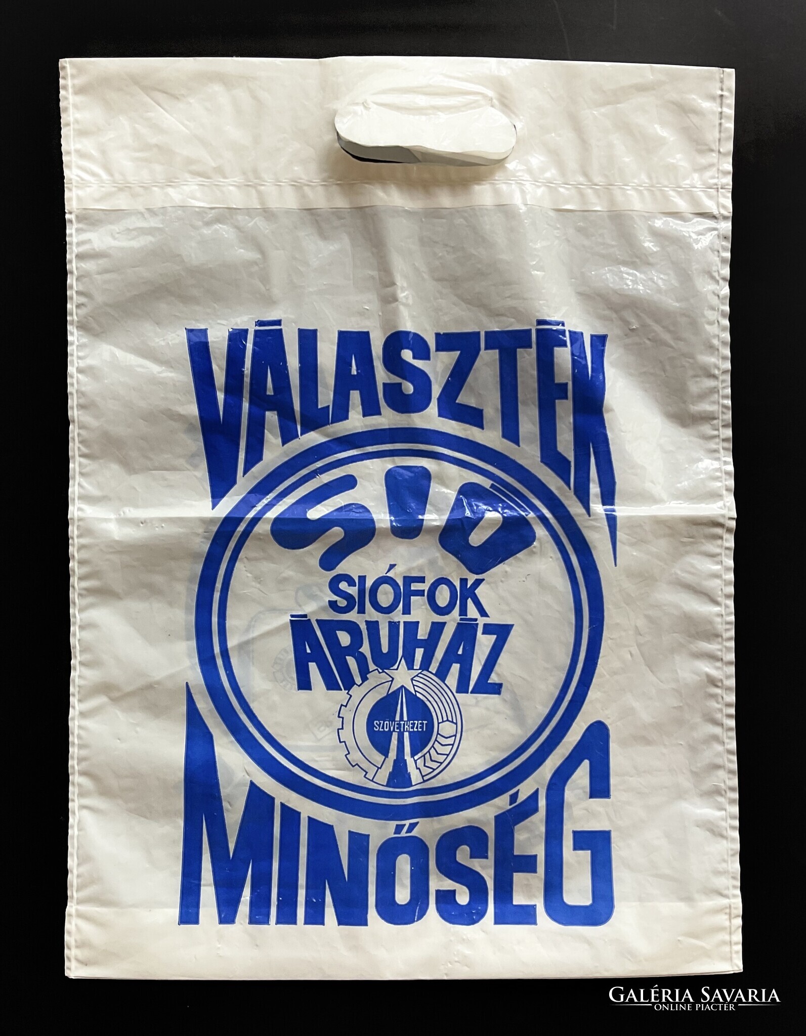 Sió Siófok áruház nejlonszatyor Cooptourist Balaton retró szatyor ...