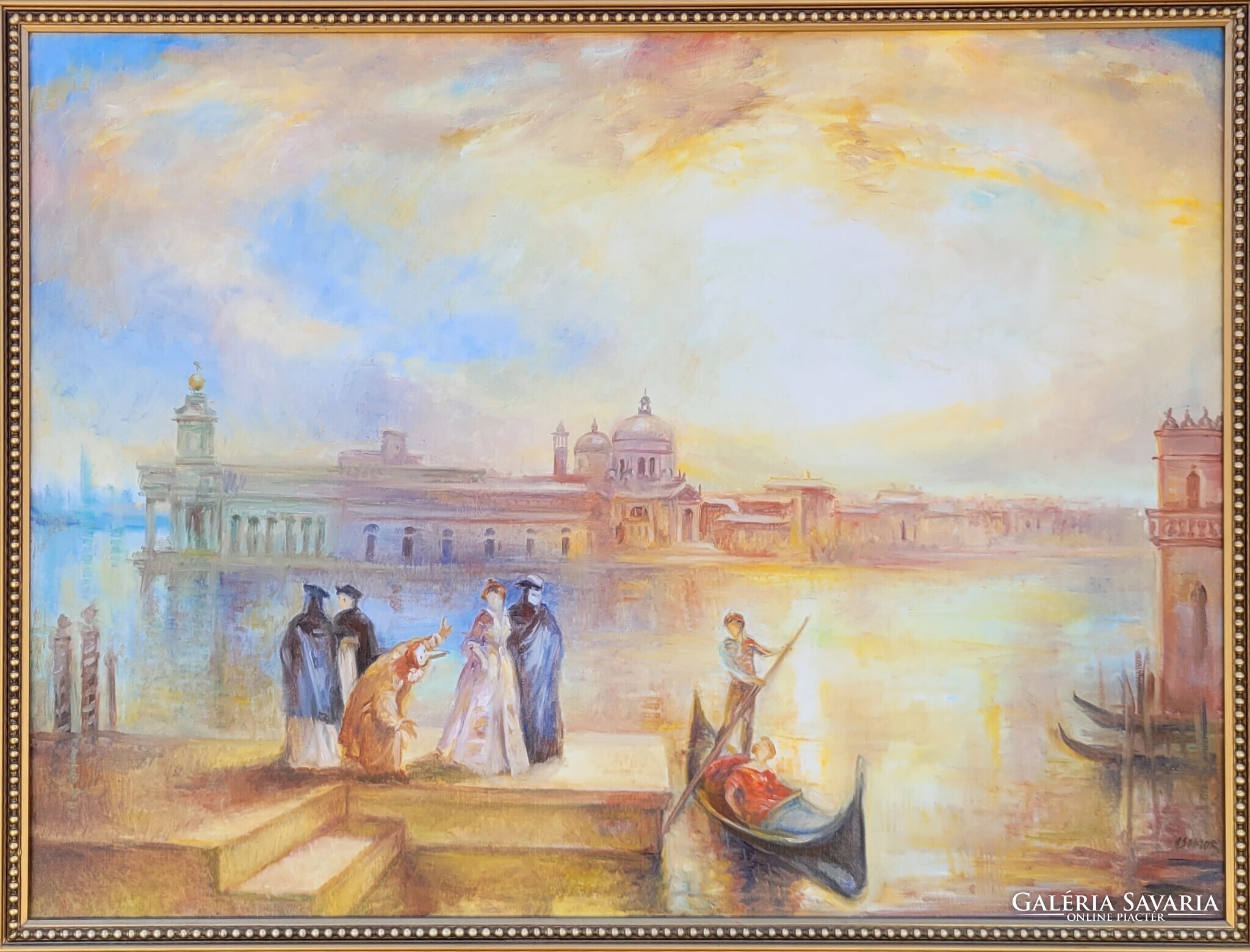 Csomor Katalin (1945-): "Farsang után" olaj festmény - Festmény ...