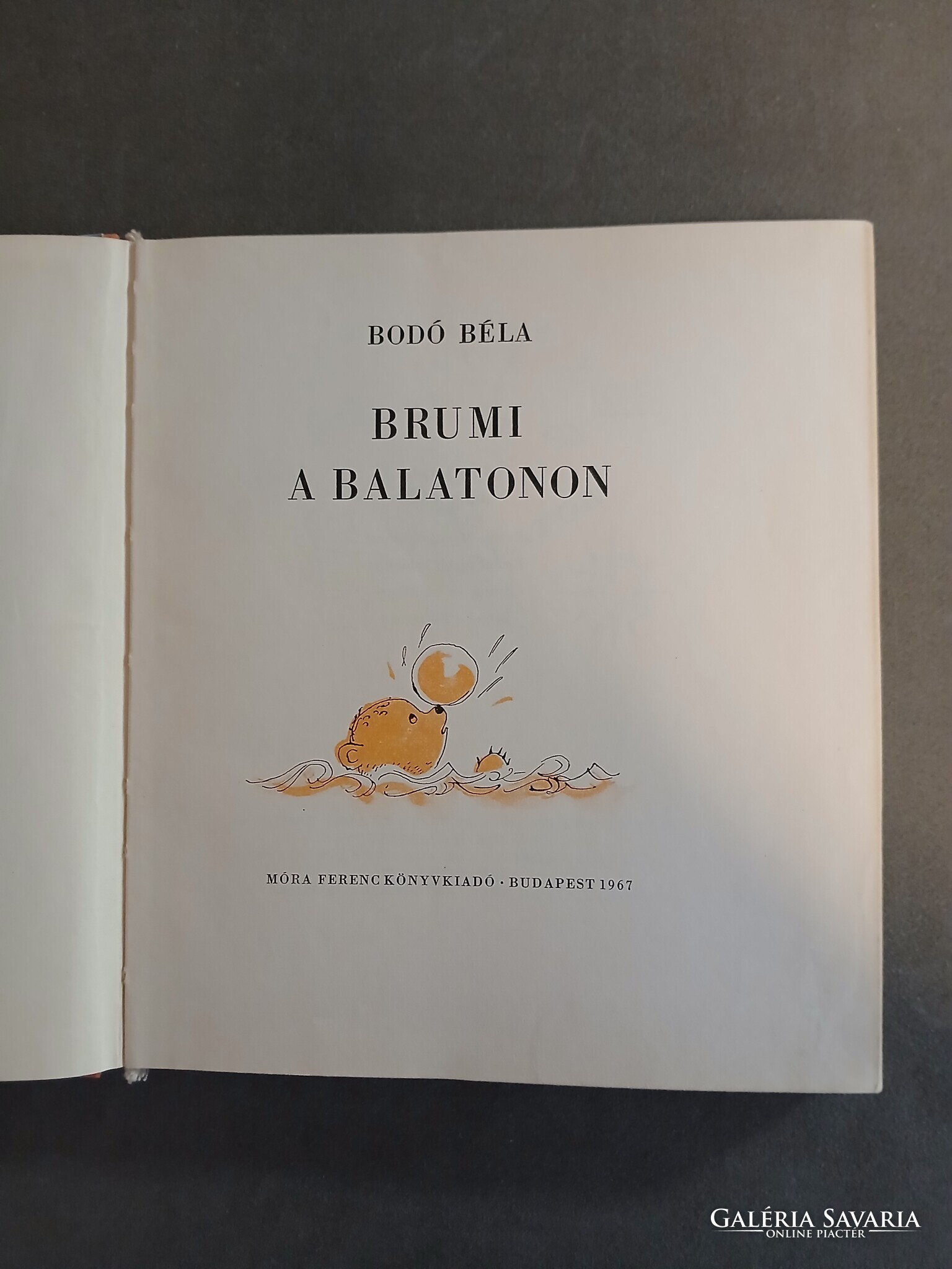Bodó Béla - Brumi a Balatonon - 1967 - jó állapotú - Könyv | Galéria ...
