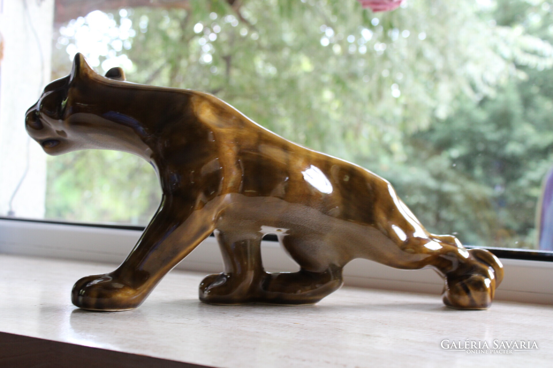 Nagyméretű FS STAS porcelán tigris - Porcelán | Galéria Savaria online ...