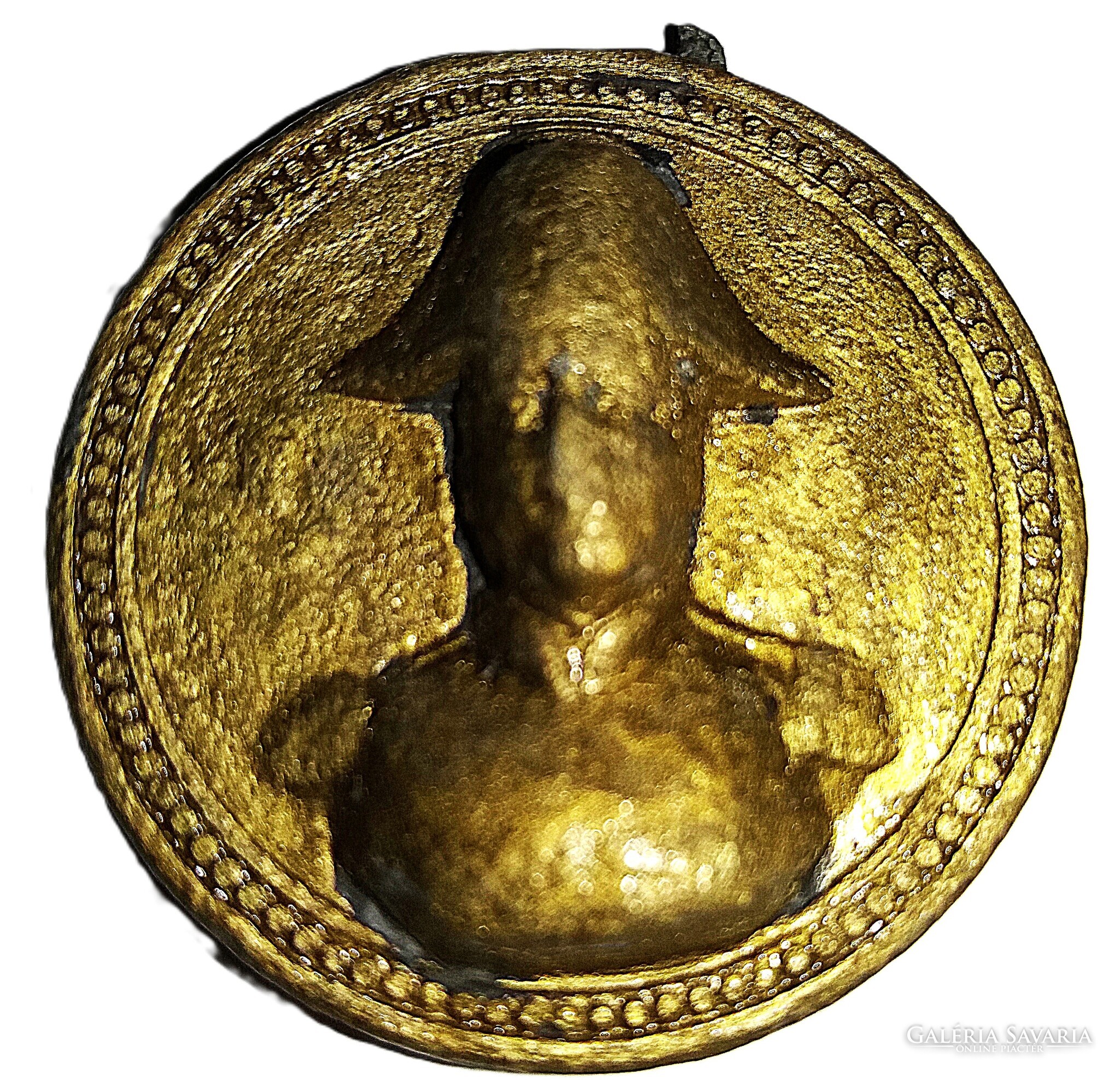 Különleges antik bronz ritka NAPOLEON BONAPARTE portré katonai ...