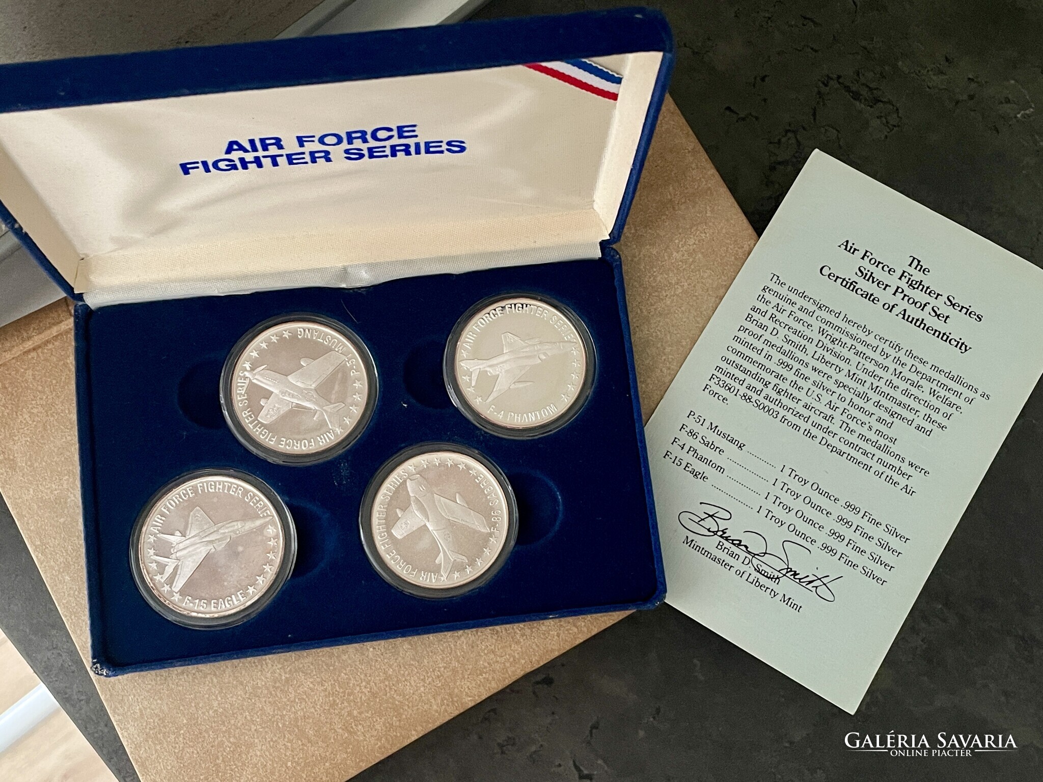 Air Force fighter series silver proof set - Numizmatika, Pénz, Érme ...
