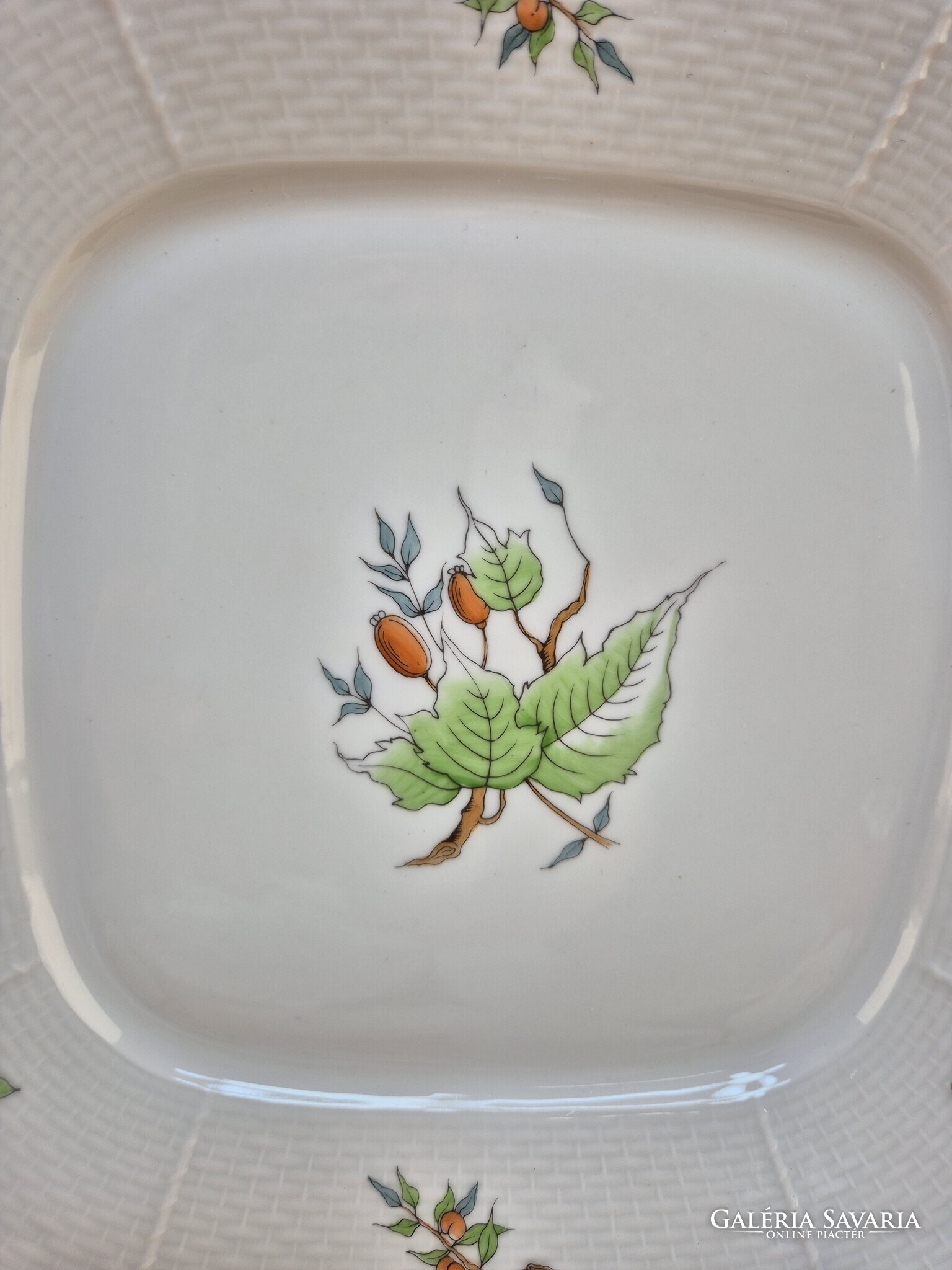 Herendi hecsedli mintás füles süteményes készlet - Porcelán | Galéria ...