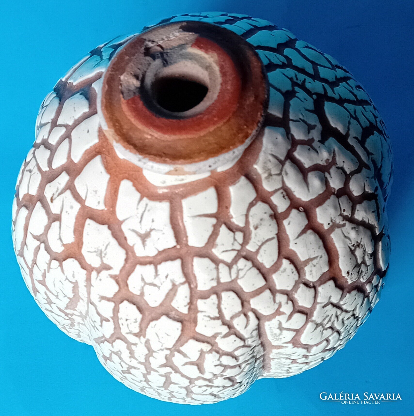 Gorka Lívia mázas kerámia lámpa , jelzett : GL Nógrádveröce ...