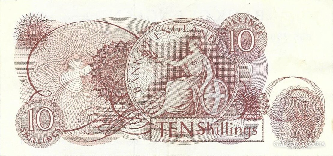 10 shilling shillings 1966-70 Anglia J.S.Fforde Erzsébet királynő 3 ...