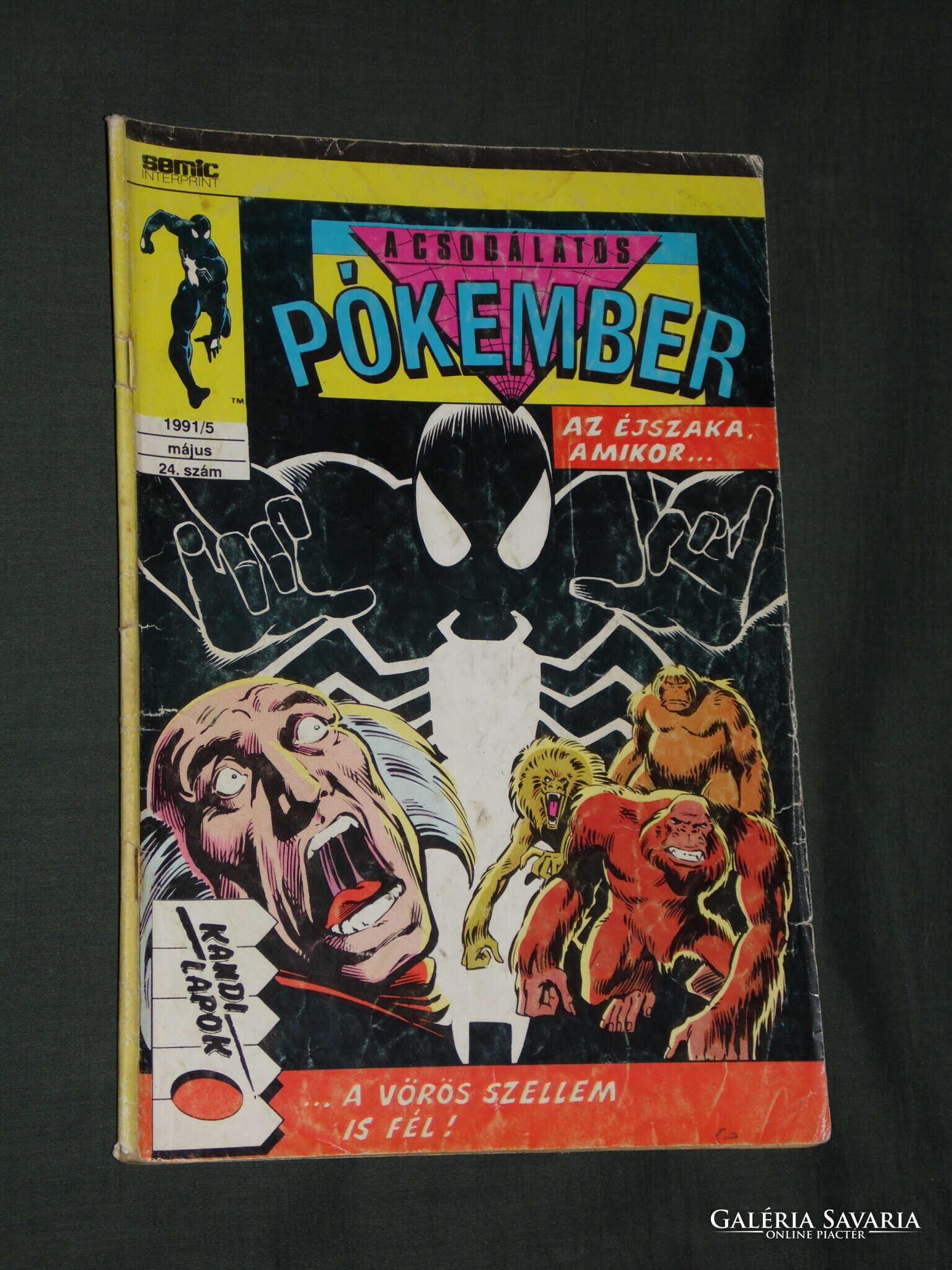 Képregény,Semic,Marvel,Kandi lapok,A Csodálatos Pókember,Az éjszaka ...