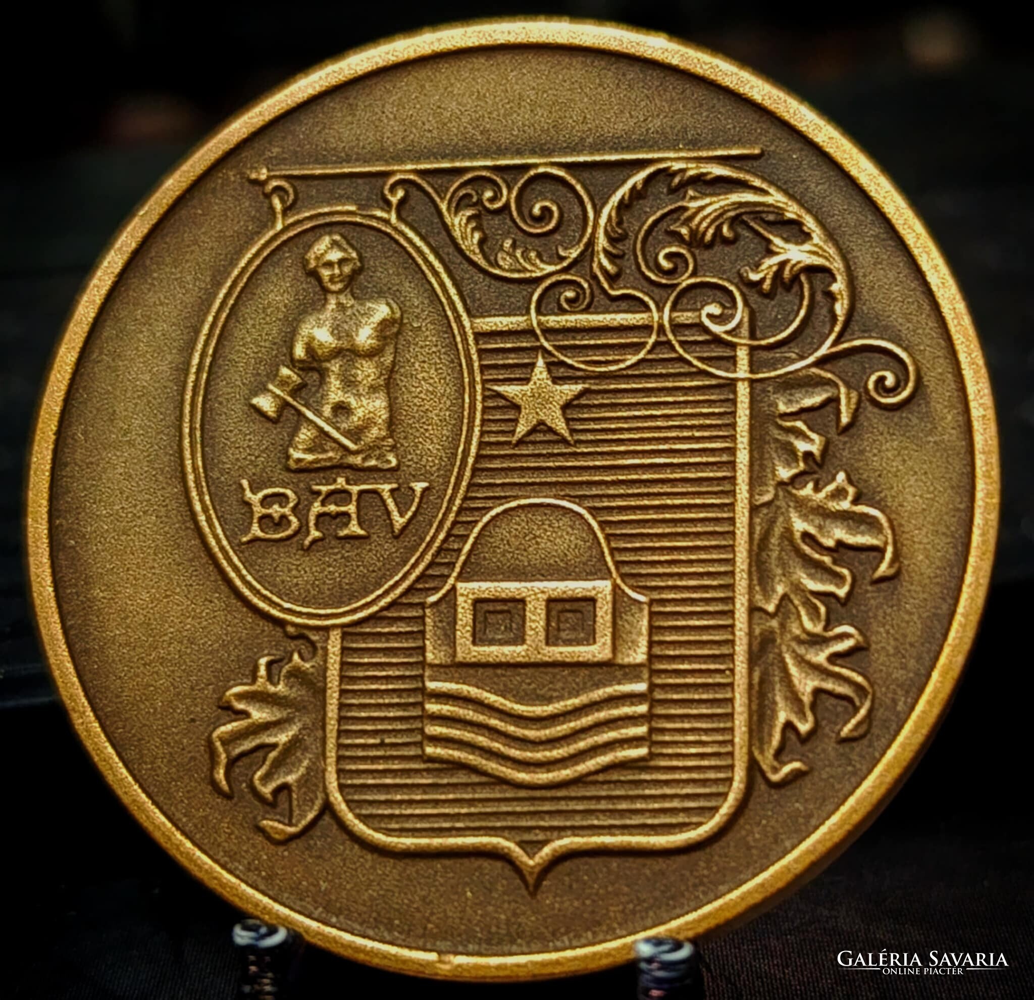 Nagy, bronz, Szentendrei emlék érem, BÁV, 32 mm, 13,3 gramm C08A3 - Numizmatika, Pénz, Érme ...