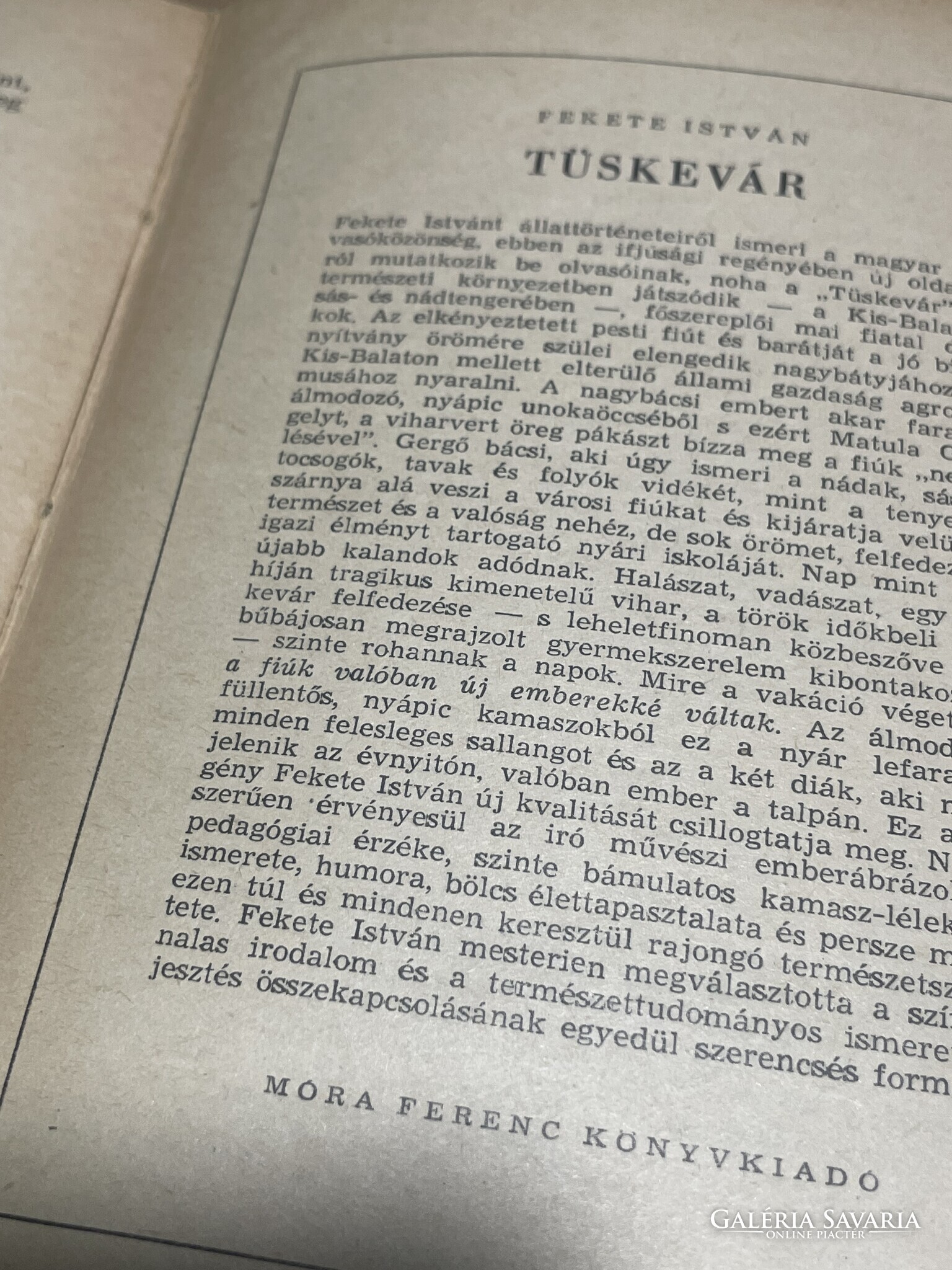 Fekete István: -Tüskevár 1960-as Második, (ritka) kiadás - Könyv ...