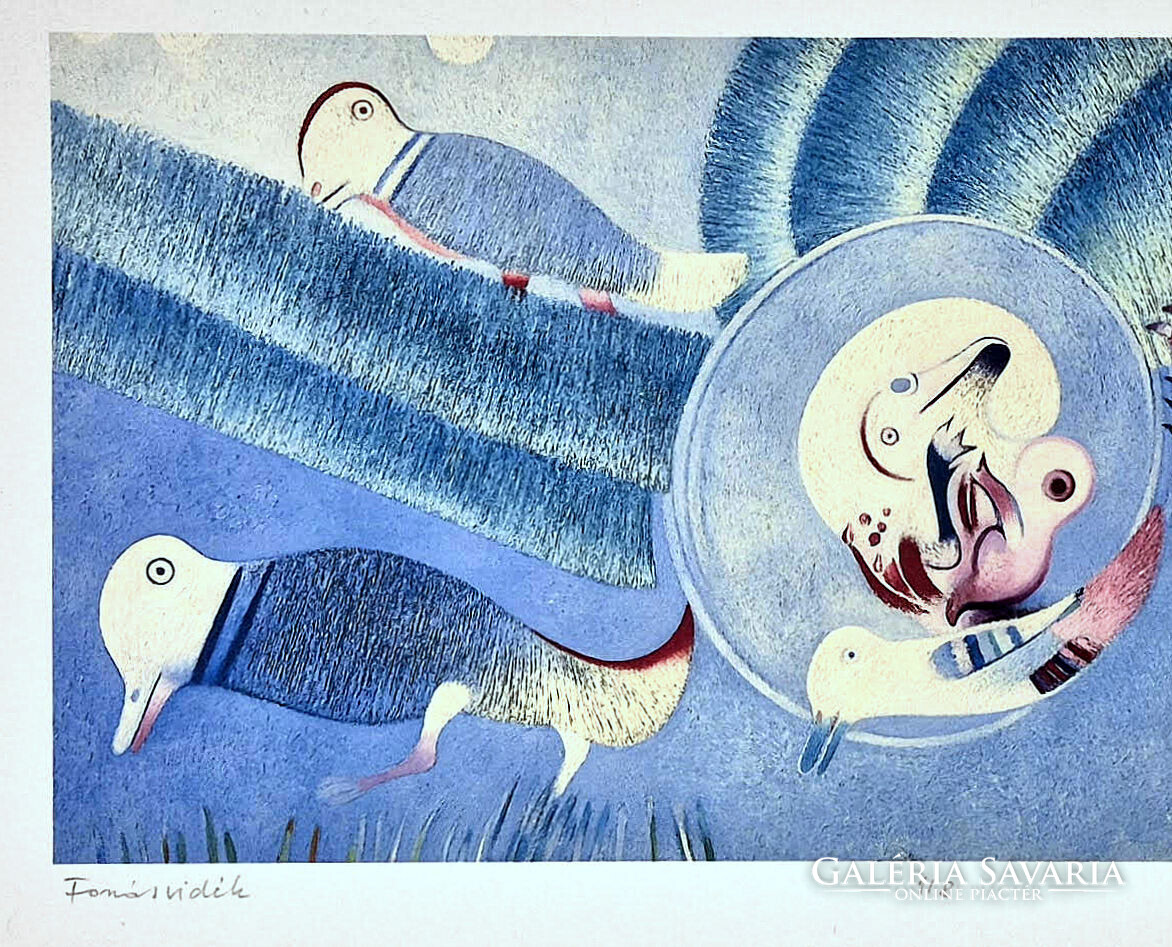 Földi Péter - Forrásvidék 30 x 42 cm computer print, merített papír ...