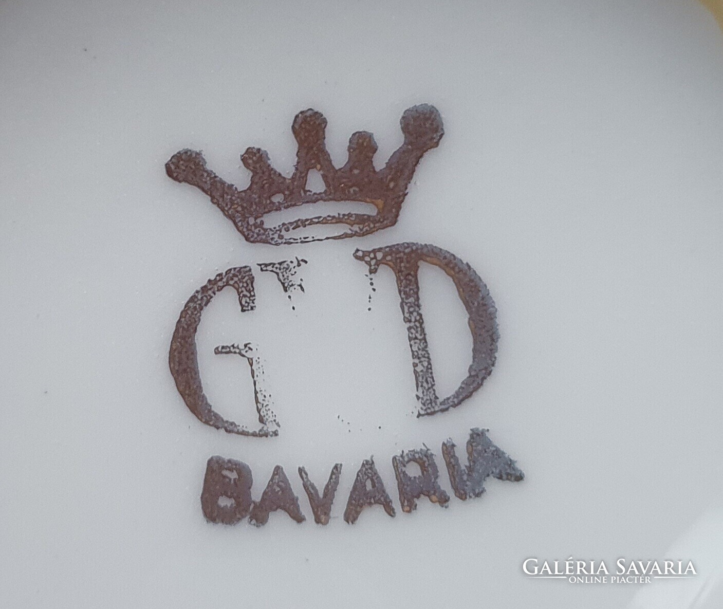 GVD Bavaria német porcelán arany kávés szett csésze csészealj ...