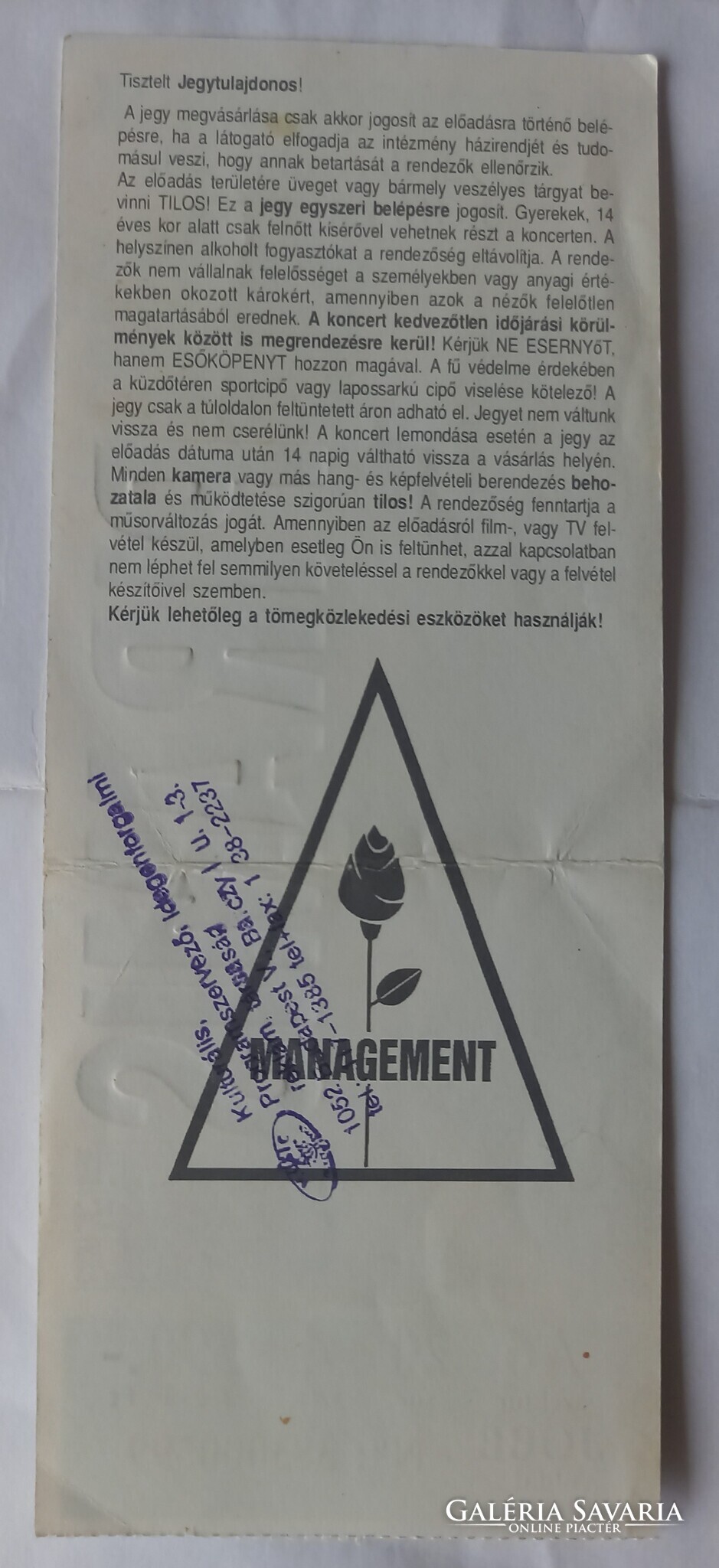 Piramis 1992. Budapest Sportcsarnok - koncertjegy - Gyűjtemény ...
