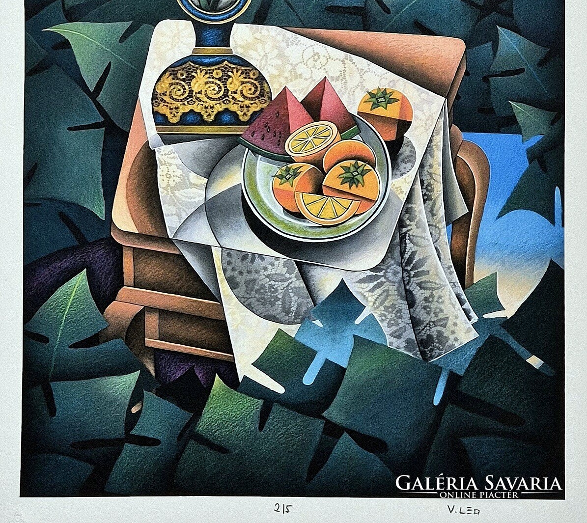 Vinkó Leó - Thai csendélet 2 ( Egy éjjel a trópusokon) 42 x 30 cm ...