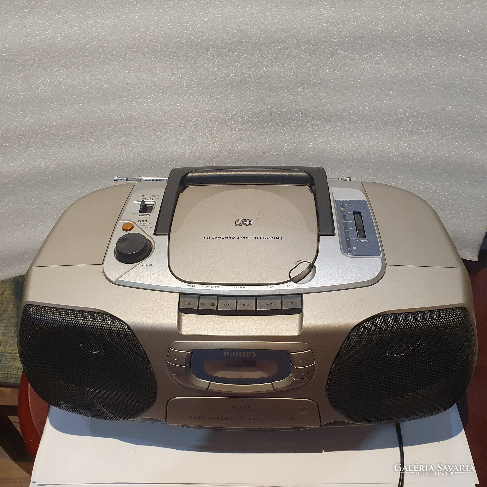 Retro Philips AZ1010/00 CD rádiósmagnó kazetta boombox sétálómagnó hi ...