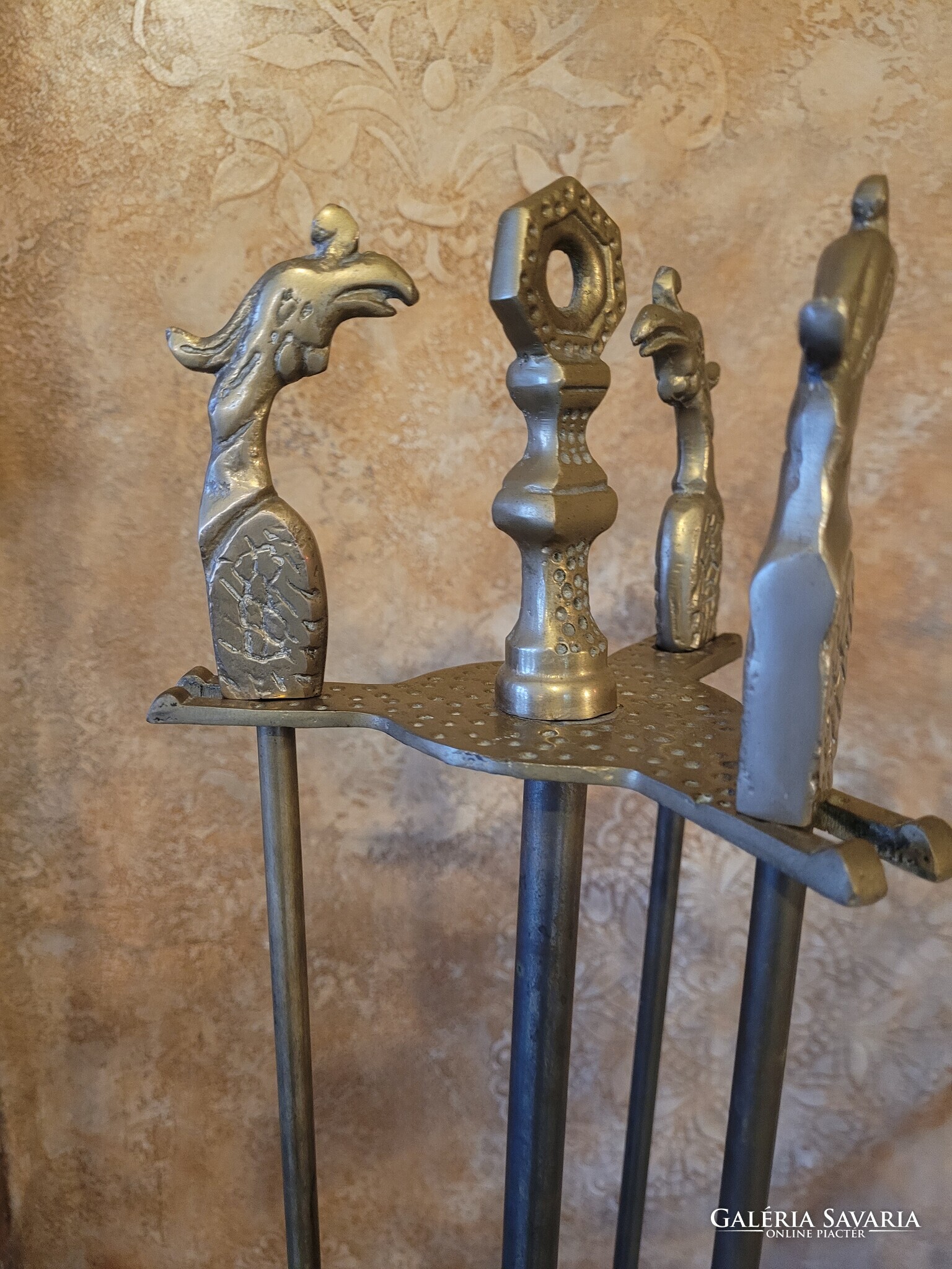 Antik réz kandalló készlet - Otthon, háztartás kellékei | Galéria ...