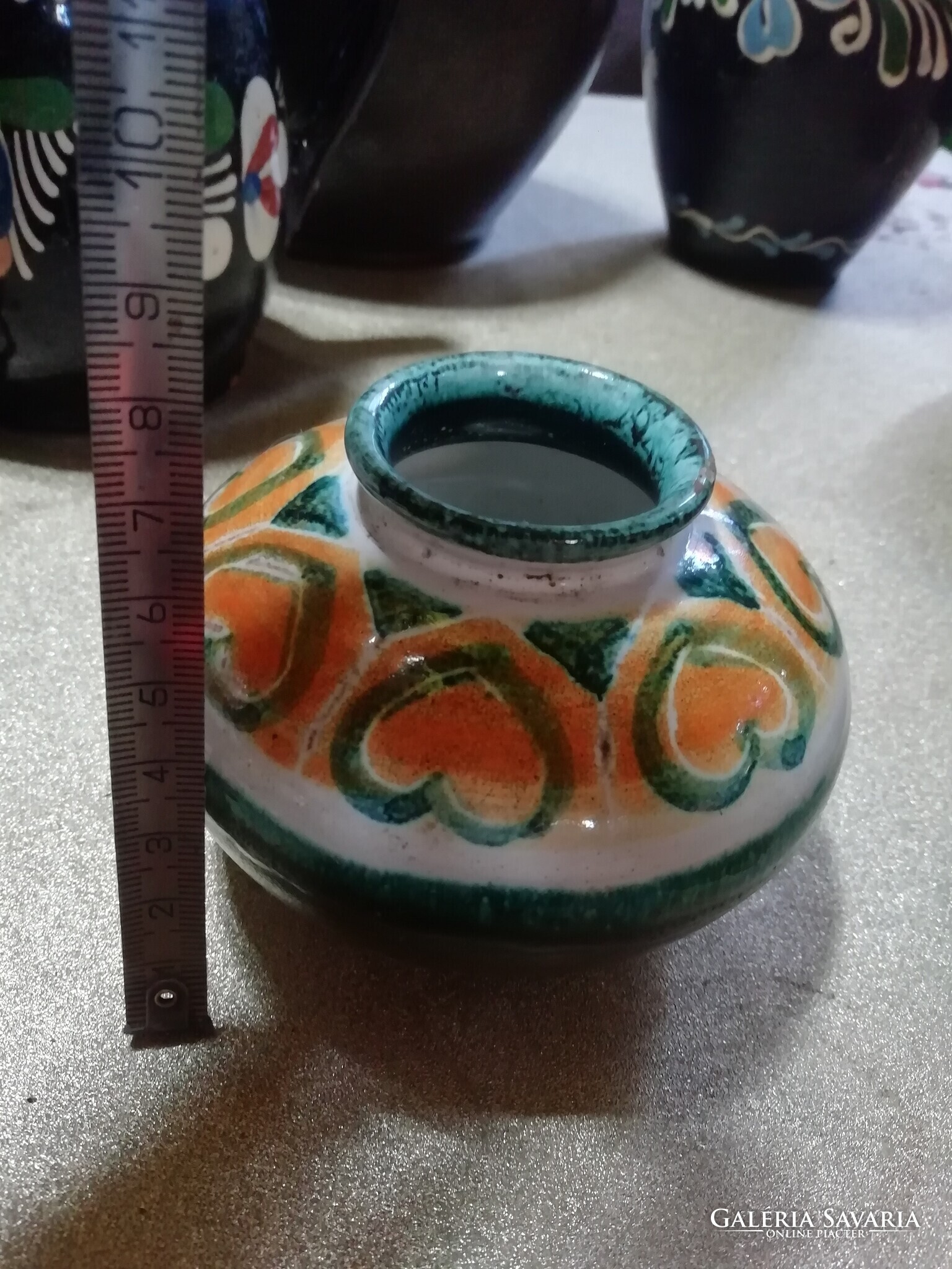 Retro kerámia váza 17.. A képeken látható állapotban van Több 100 ...