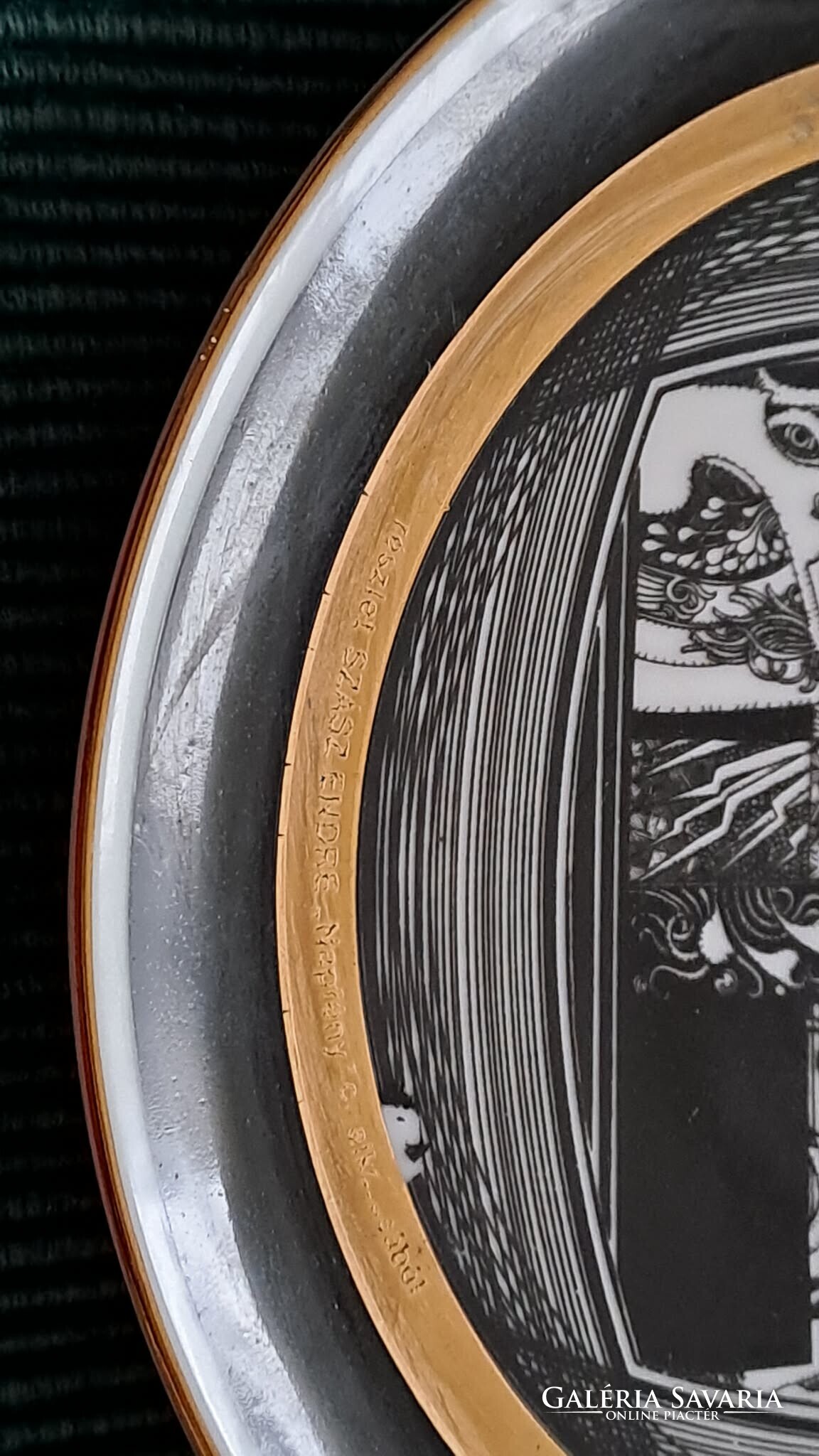 Szász Endre, fali tányér - Porcelán | Galéria Savaria online piactér ...