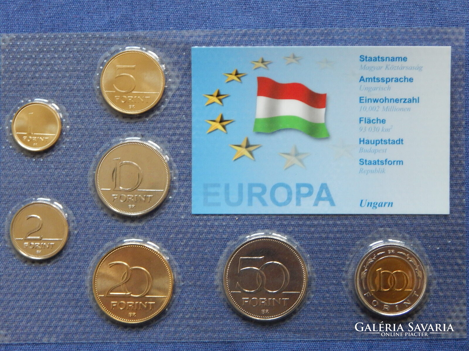 Magyarország különböző évszámú forgalmi sor (7 db) 1 Forint - 100 ...