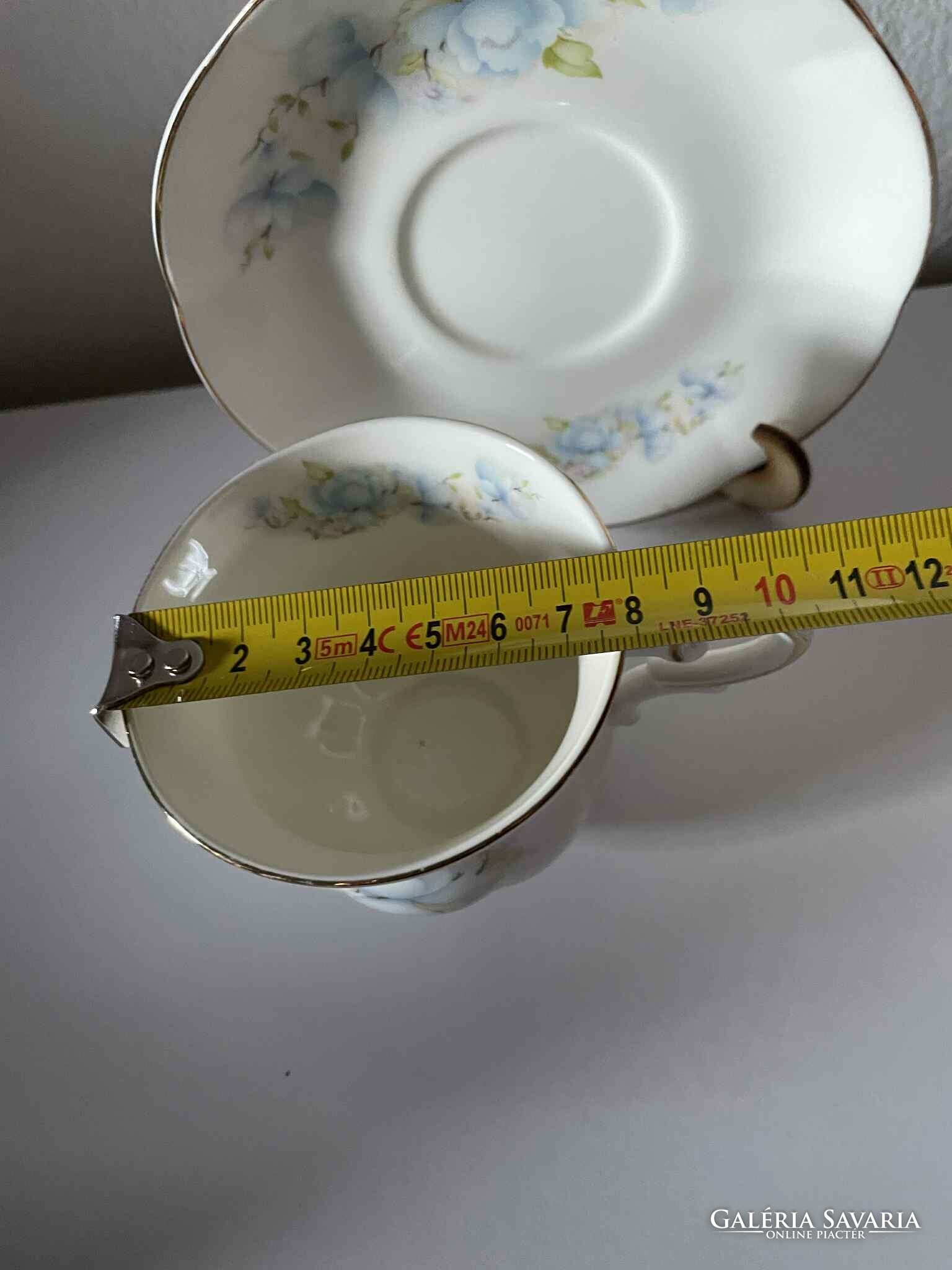 ROYAL CANTERBURY " Blue Satsuma" angol finom csontporcelán csésze és ...