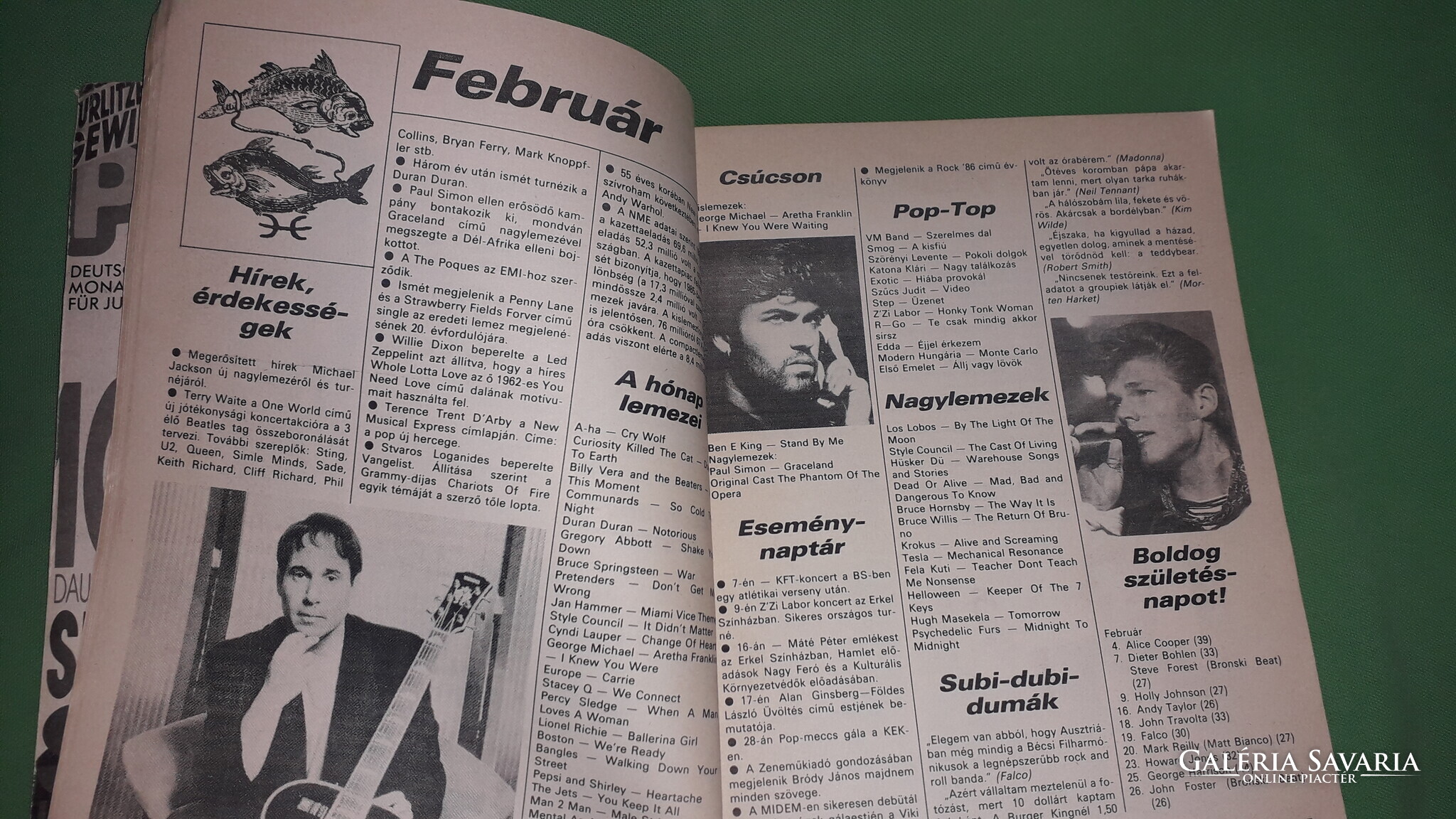 1987. Sebők János - Rock '87 ÉVKÖNYV 16 db SZÍNES POSZTERREL képes ...