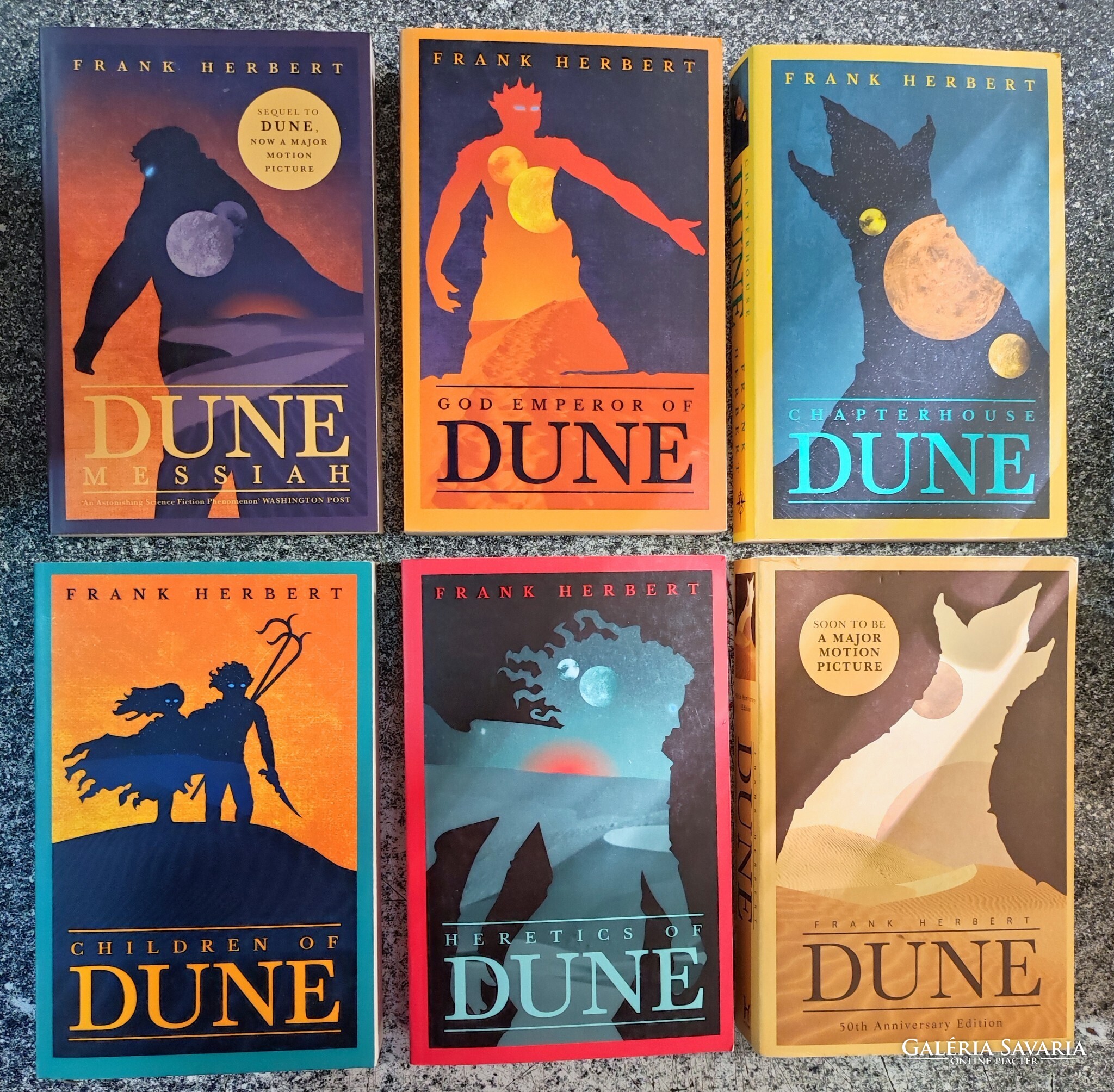 Dune Series 6 Books Collection Set By Frank .Dűne sorozat 1-6 kötet ...