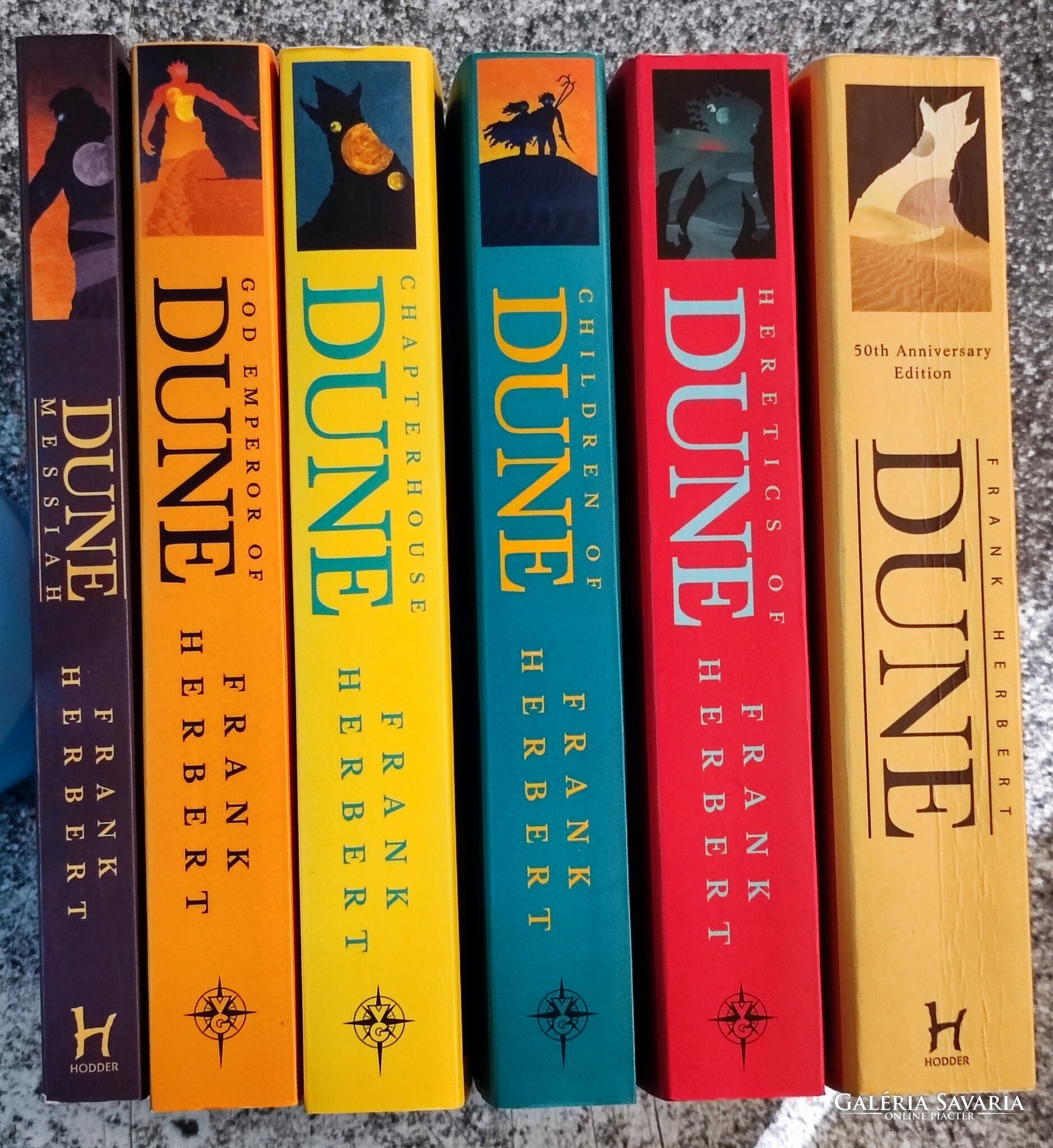 Dune Series 6 Books Collection Set By Frank .Dűne sorozat 1-6 kötet ...