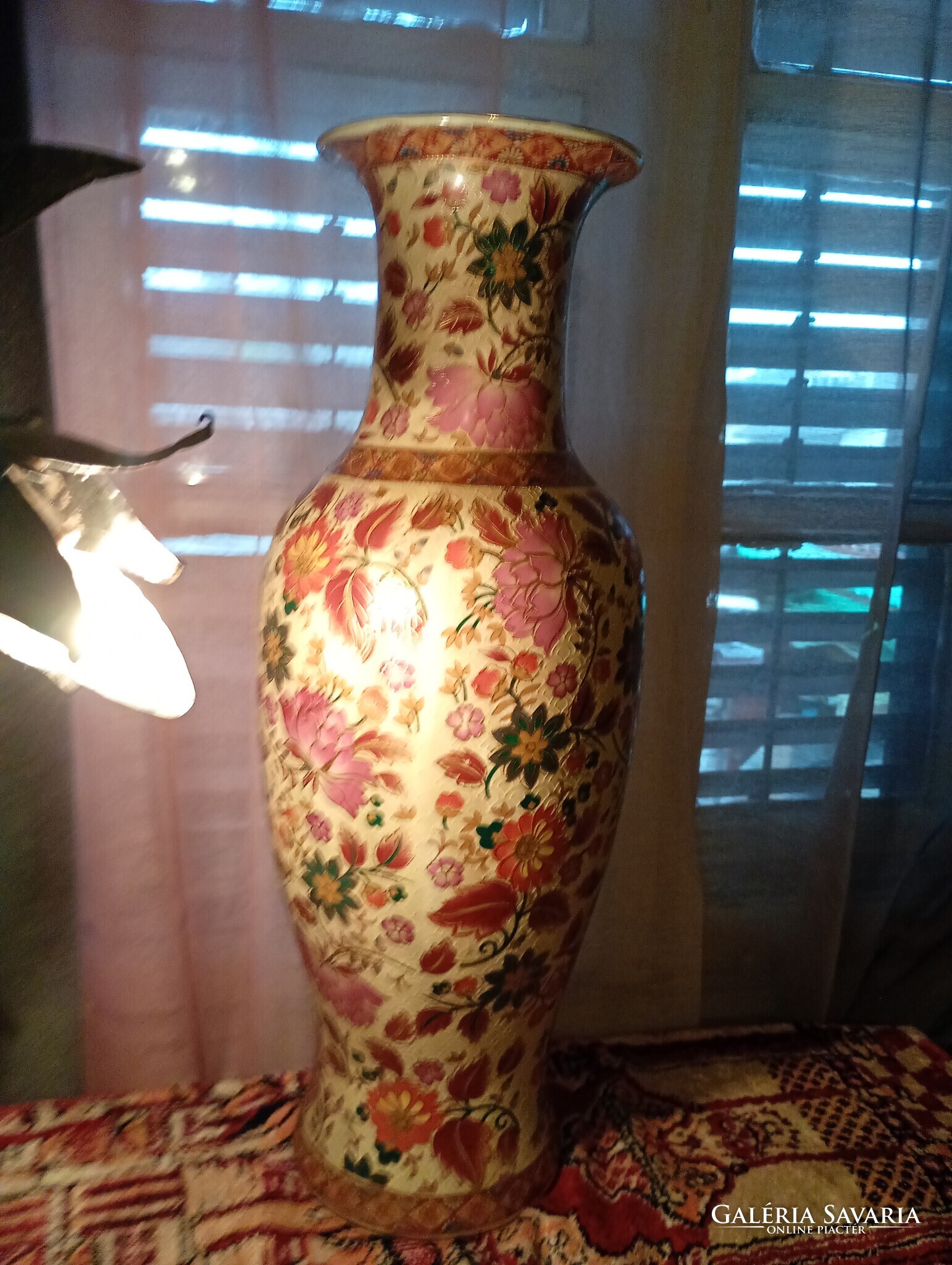 Kínai vagy Japán 59 cm padló vàza 22..Sok Aukció és Akciók Vegye Vigye ...