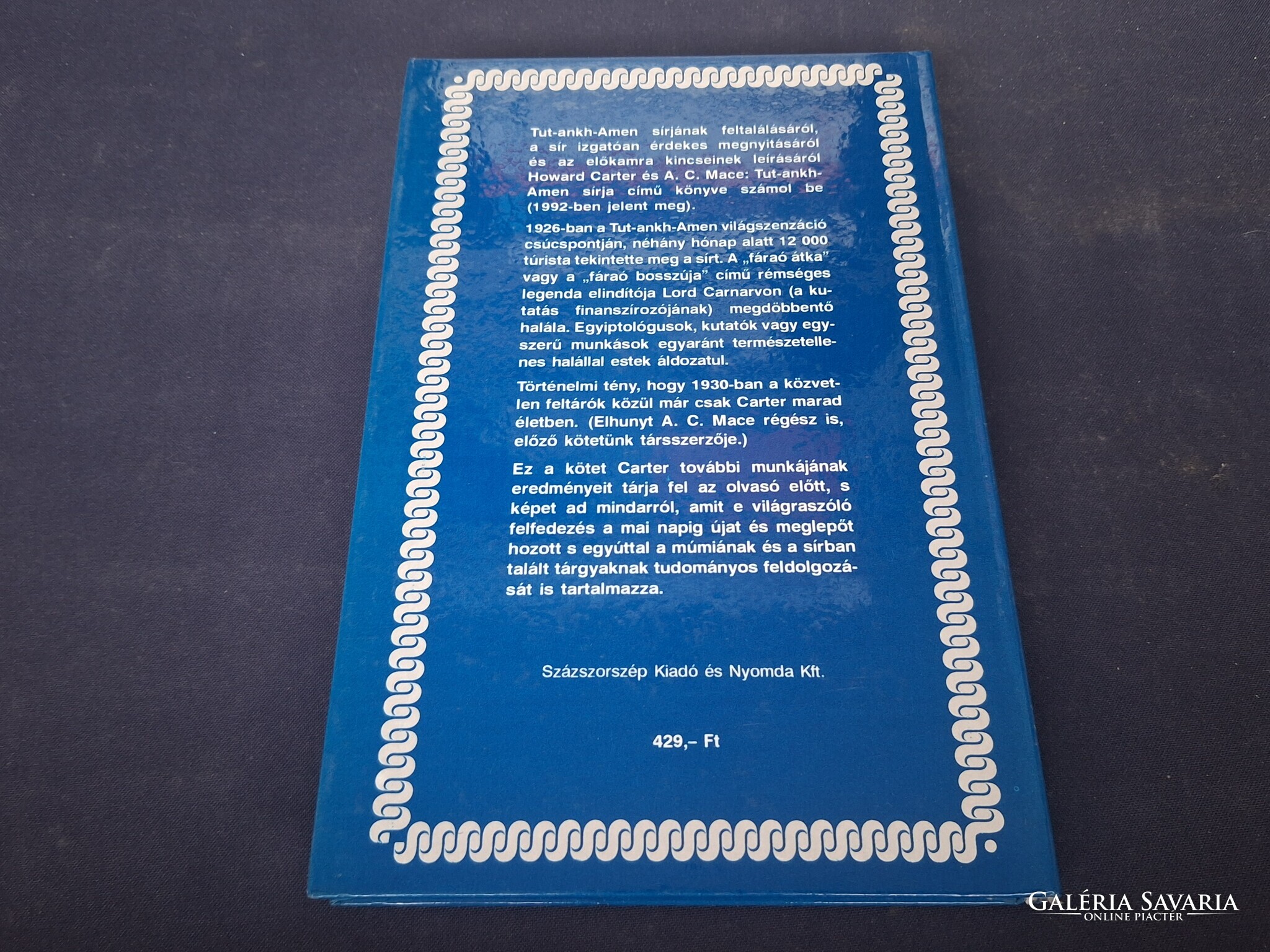 Carter, Howard: Tut-ankh-Amen koporsója és múmiája. 1750.-Ft - Könyv ...