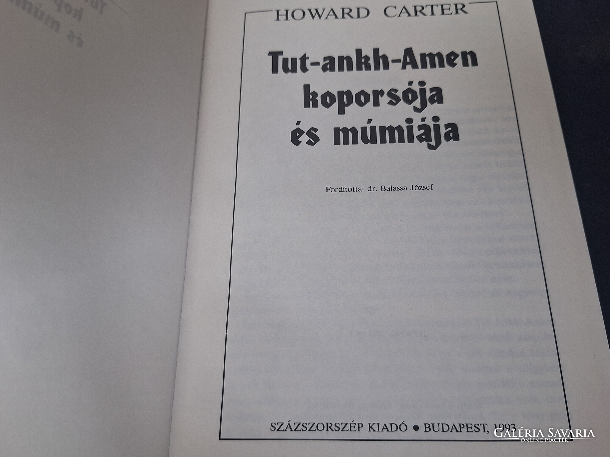Carter, Howard: Tut-ankh-Amen koporsója és múmiája. 1750.-Ft - Könyv ...