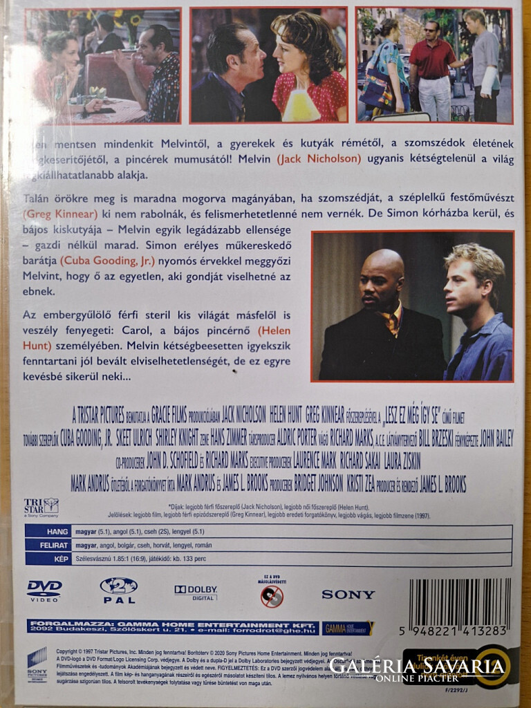 Lesz ez még így se! DVD film (Jack Nicholson, Helen Hunt, Greg Kinnear ...
