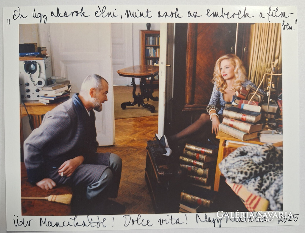 Nagy Natália írónő, színésznő által aláírt fénykép ("Mancikától! Dolce ...