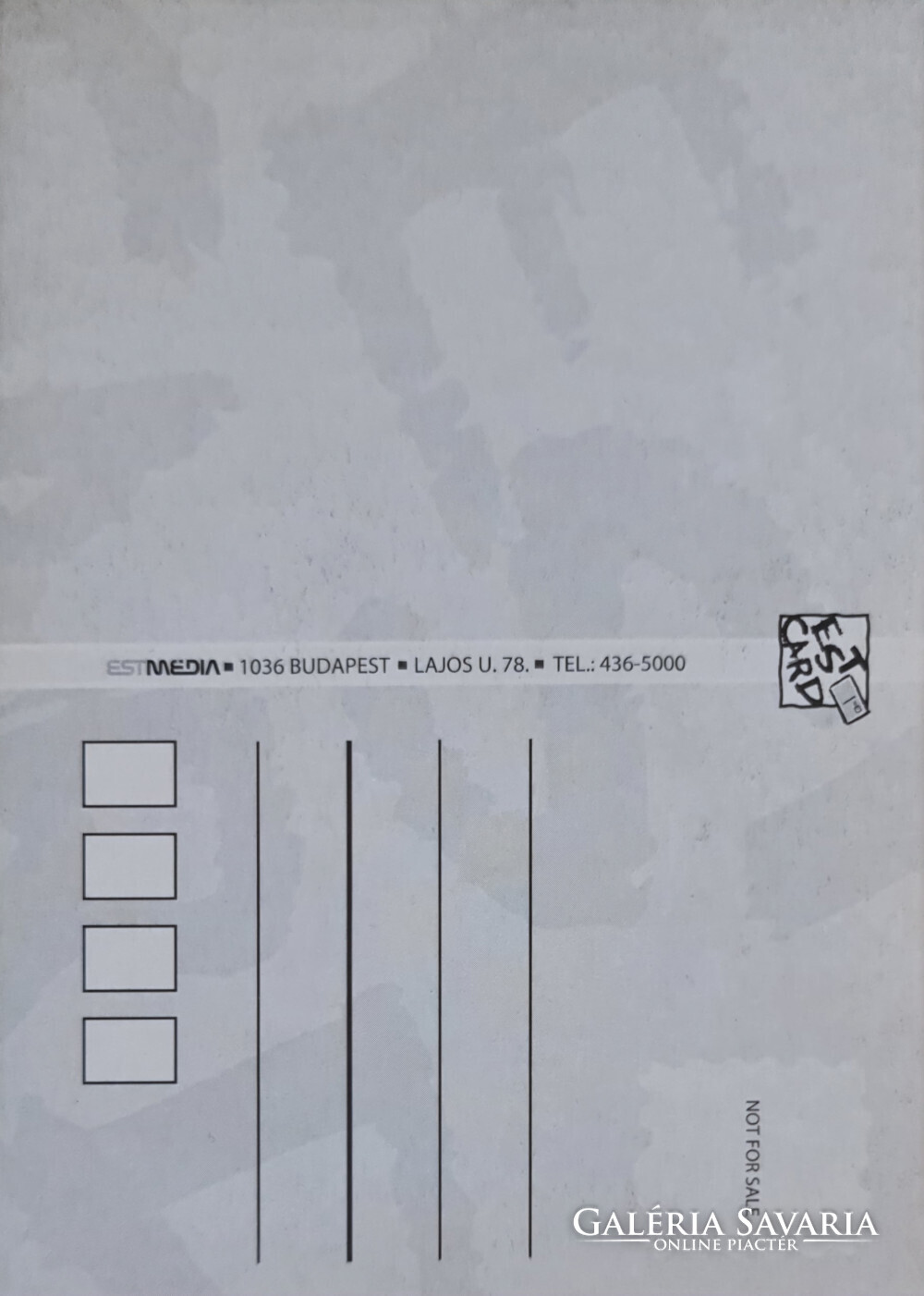 Üvegtigris képeslap, EstCard, Rudolf Péter, Reviczky Gábor - Gyűjtemény ...