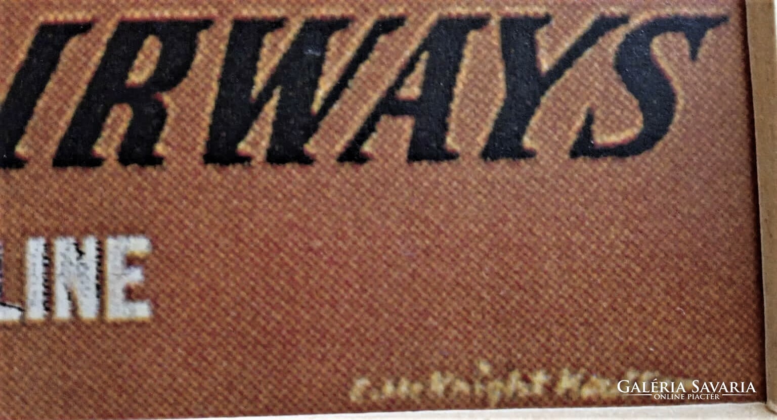 Vintage Pan Am Clipper Poster in glass frame beautiful item and limited ...