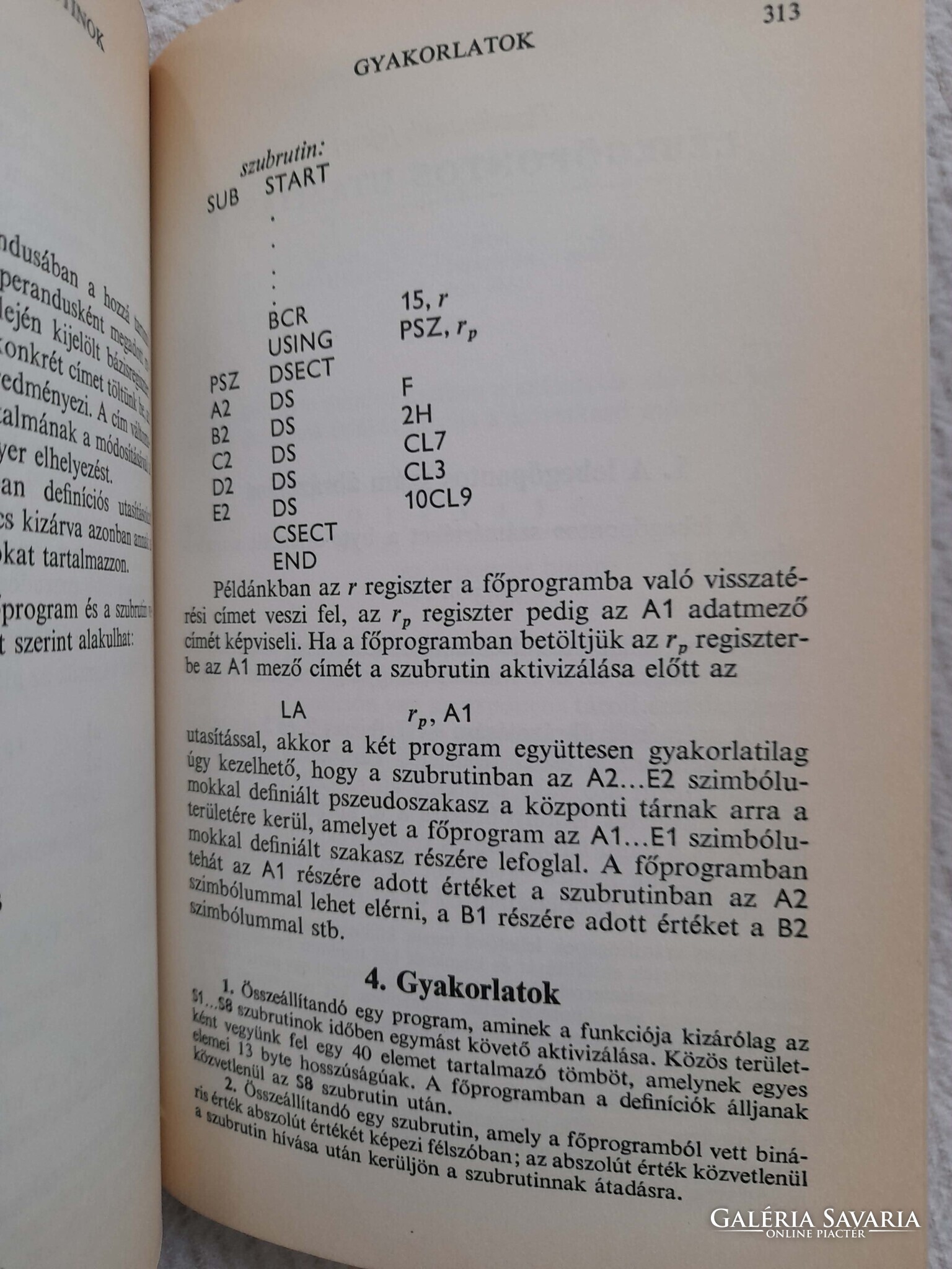 Assembler programozási nyelv – Rákosi Miklós informatikai alapműve ...