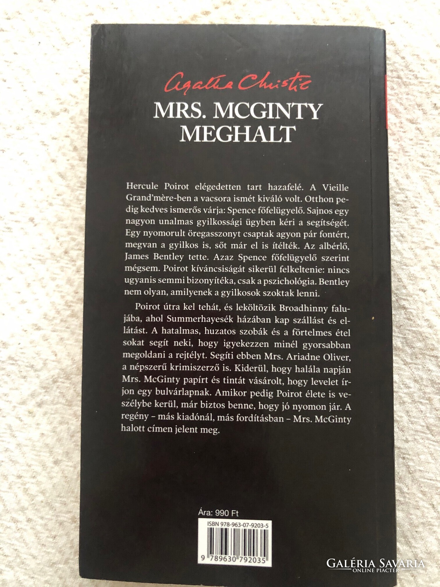 Agatha Christie: Mrs. McGinty meghalt (Hercule Poirot történet) - Könyv ...